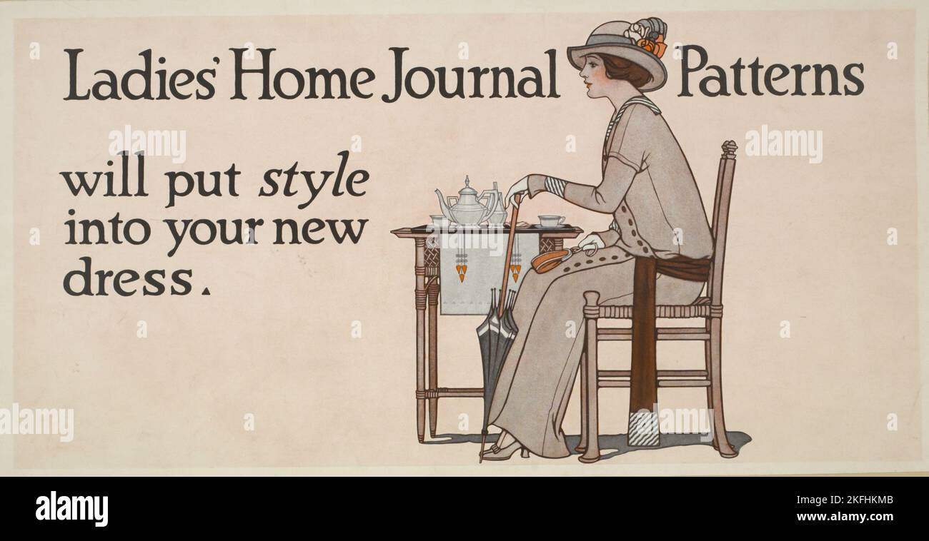 Ladies' home journal patterns will put style into your new dress, c1895 ...