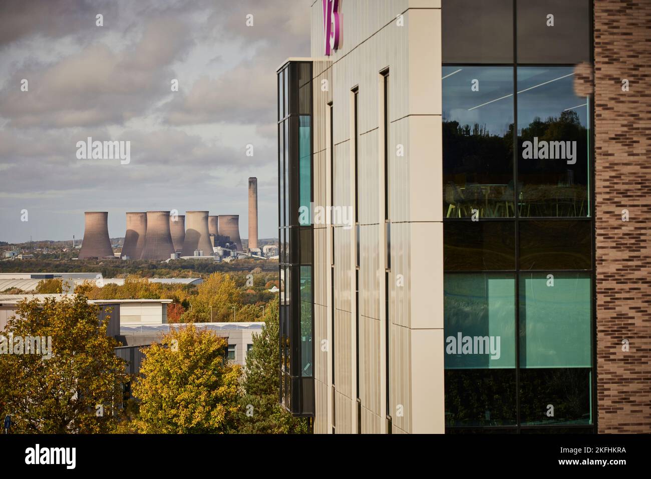 Sci-Tech Daresbury Enterprise Zone V1 V2 V3 offices Stock Photo - Alamy