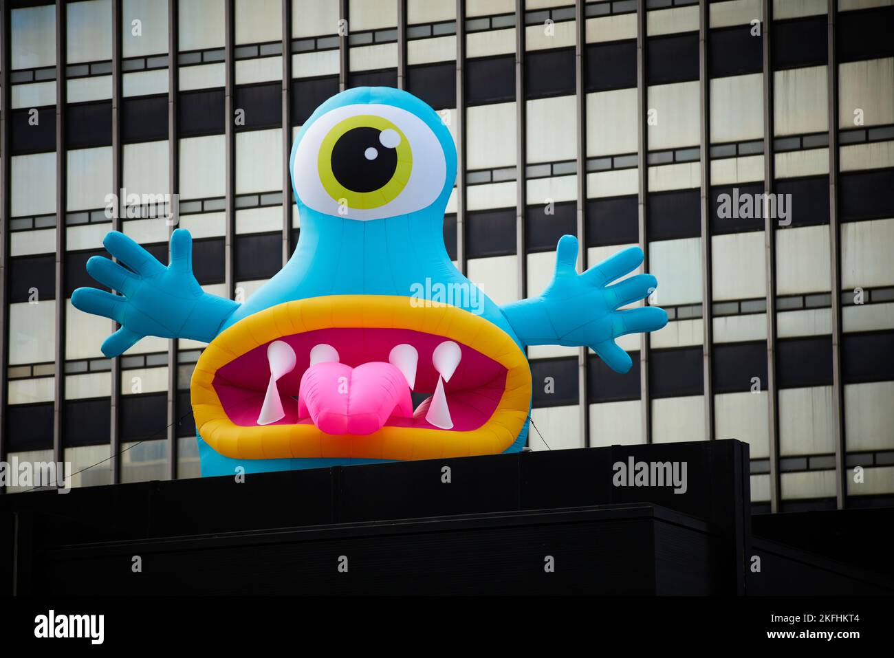 Monster Manchester halloween trail of inflatable monsters around the ...