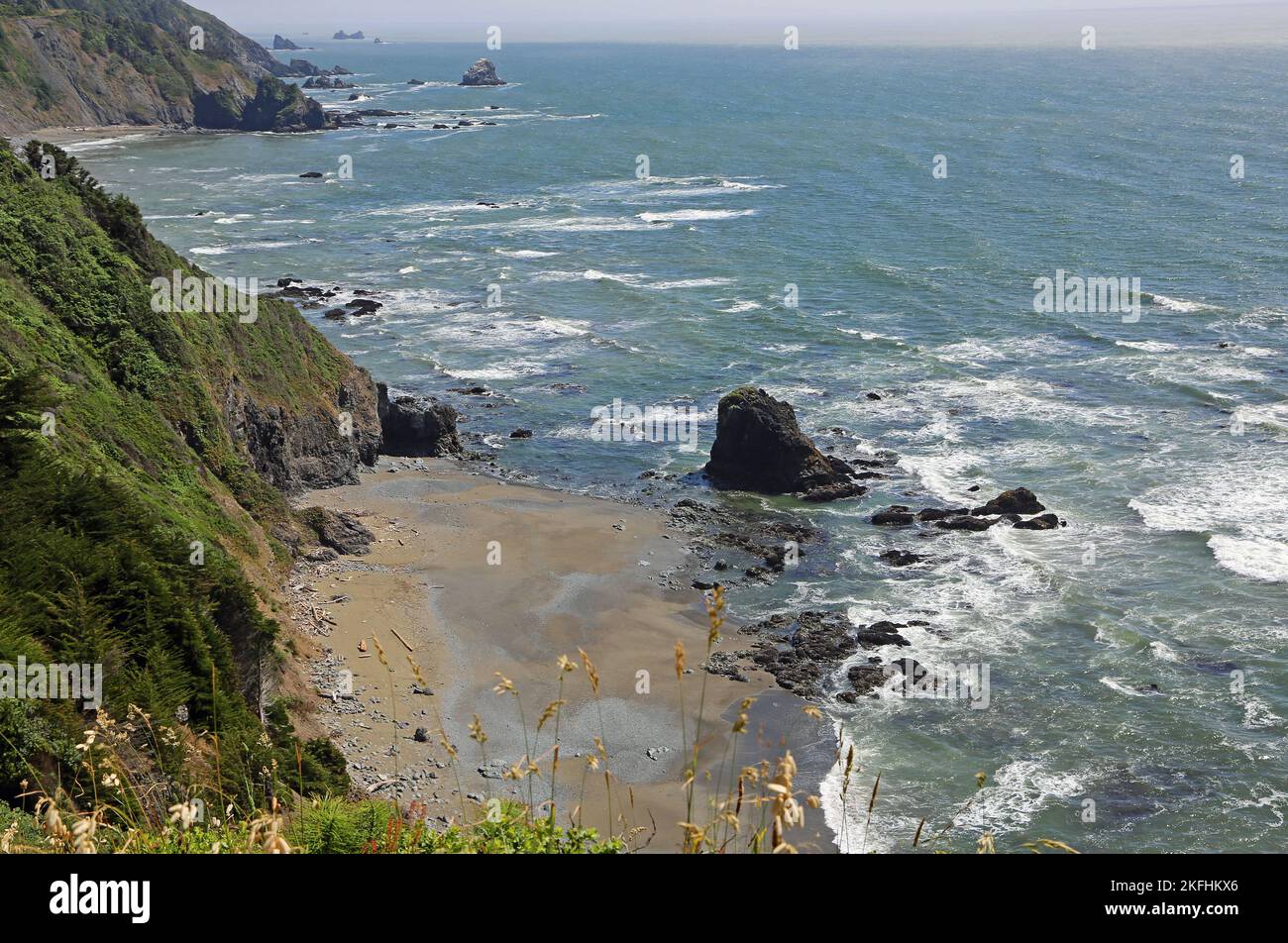 Crescent Beach cliffs - California Stock Photo - Alamy