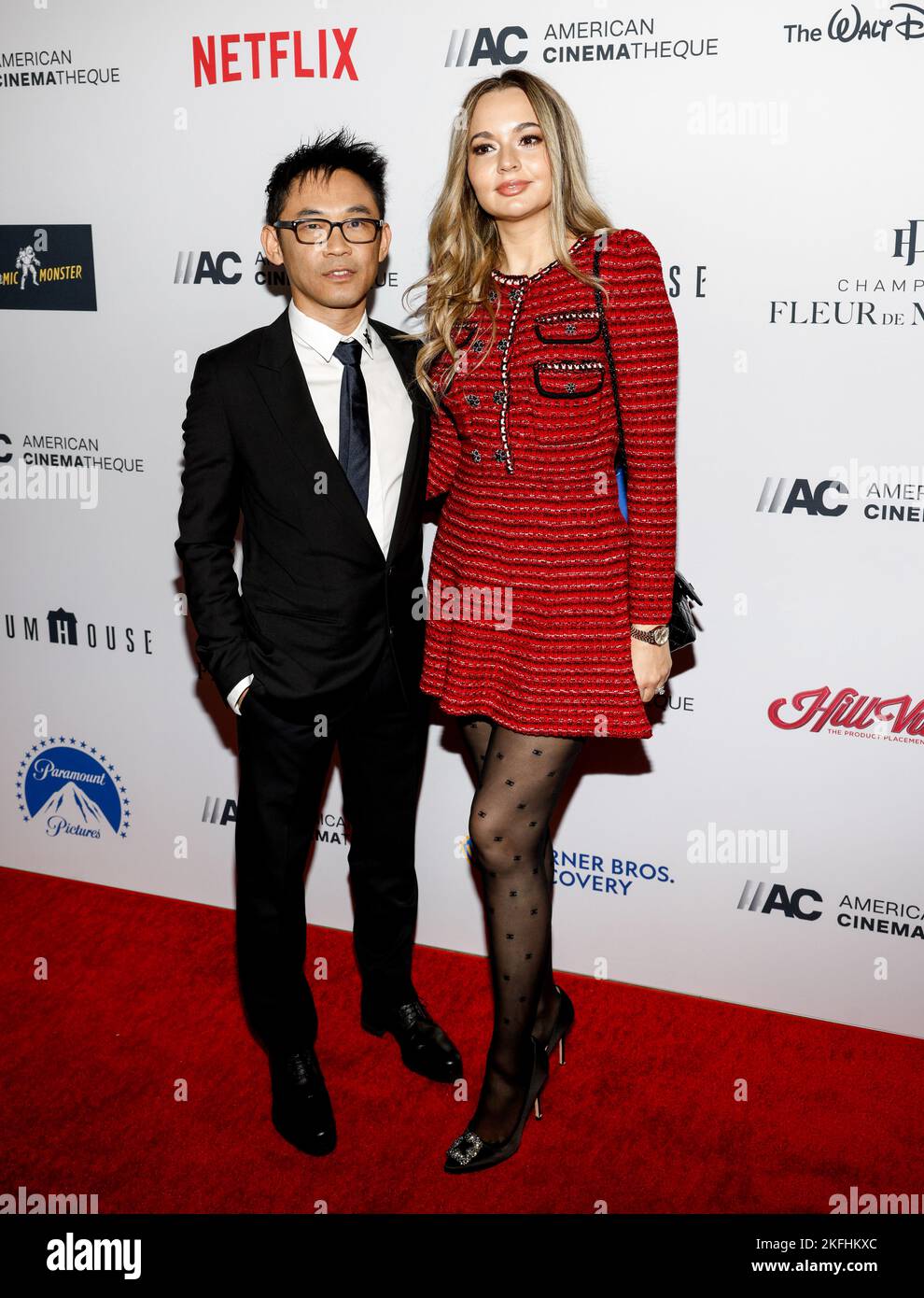 Los Angeles, CA - Nov 17, 2022: James Wan and Ingrid Bisu attend the ...