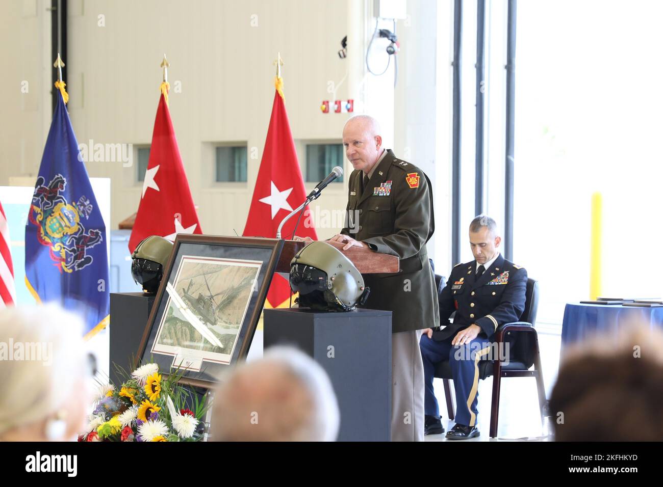 A new helicopter training landing pad at Muir Army Airfield is ...