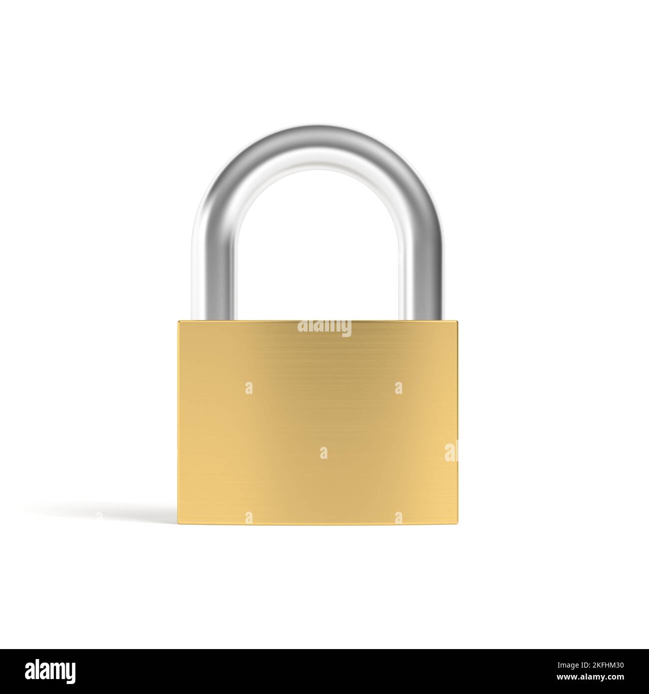 Padlock isolated on white background. 3d illustration Stock Photo - Alamy