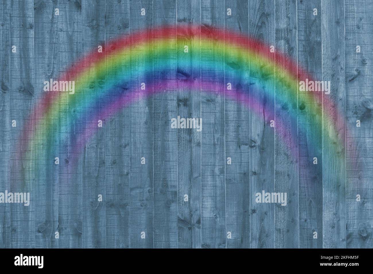 Wooden fence panel background. Blue rustic textured and abstract ...