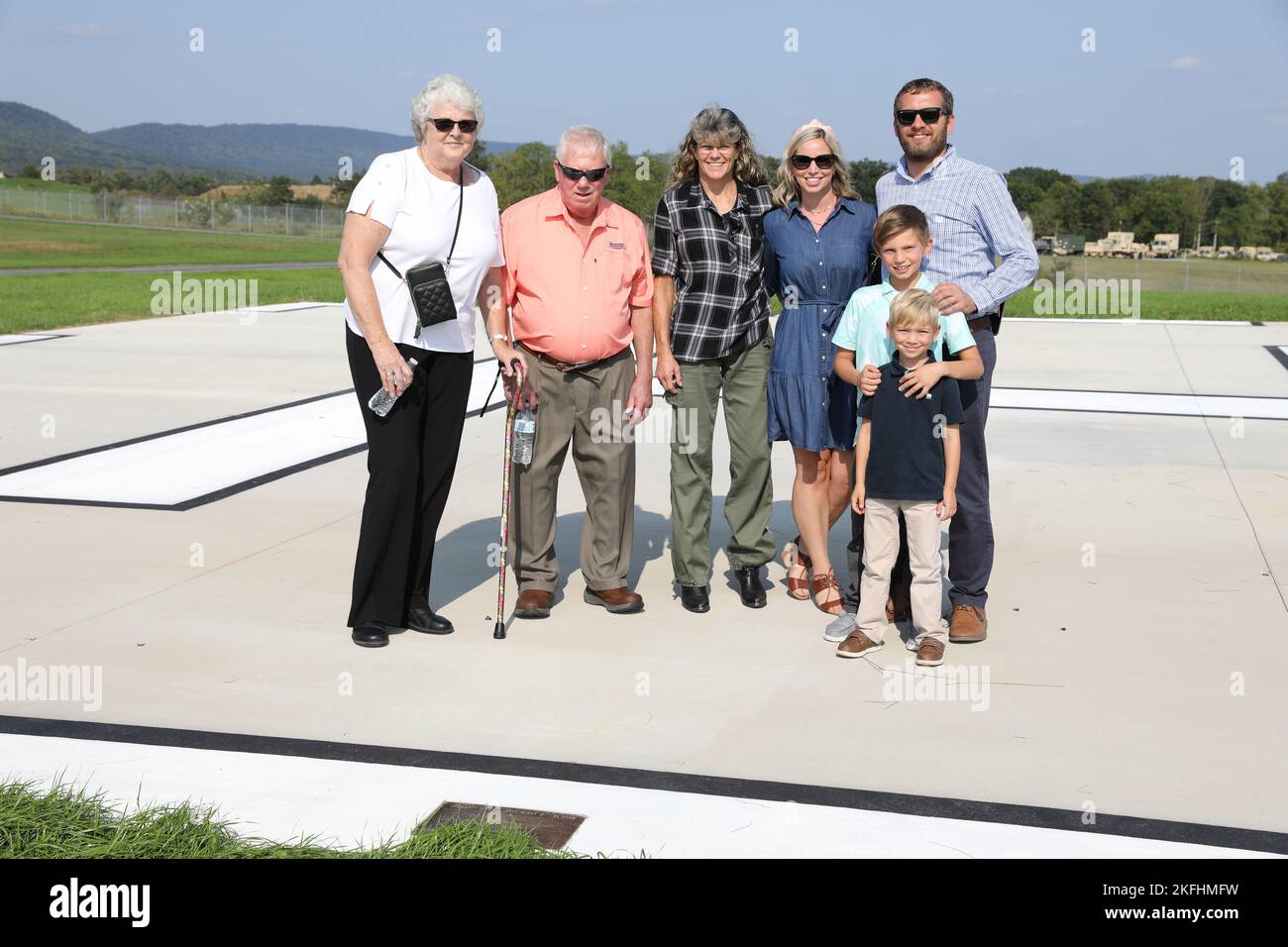 A new helicopter training landing pad at Muir Army Airfield is ...