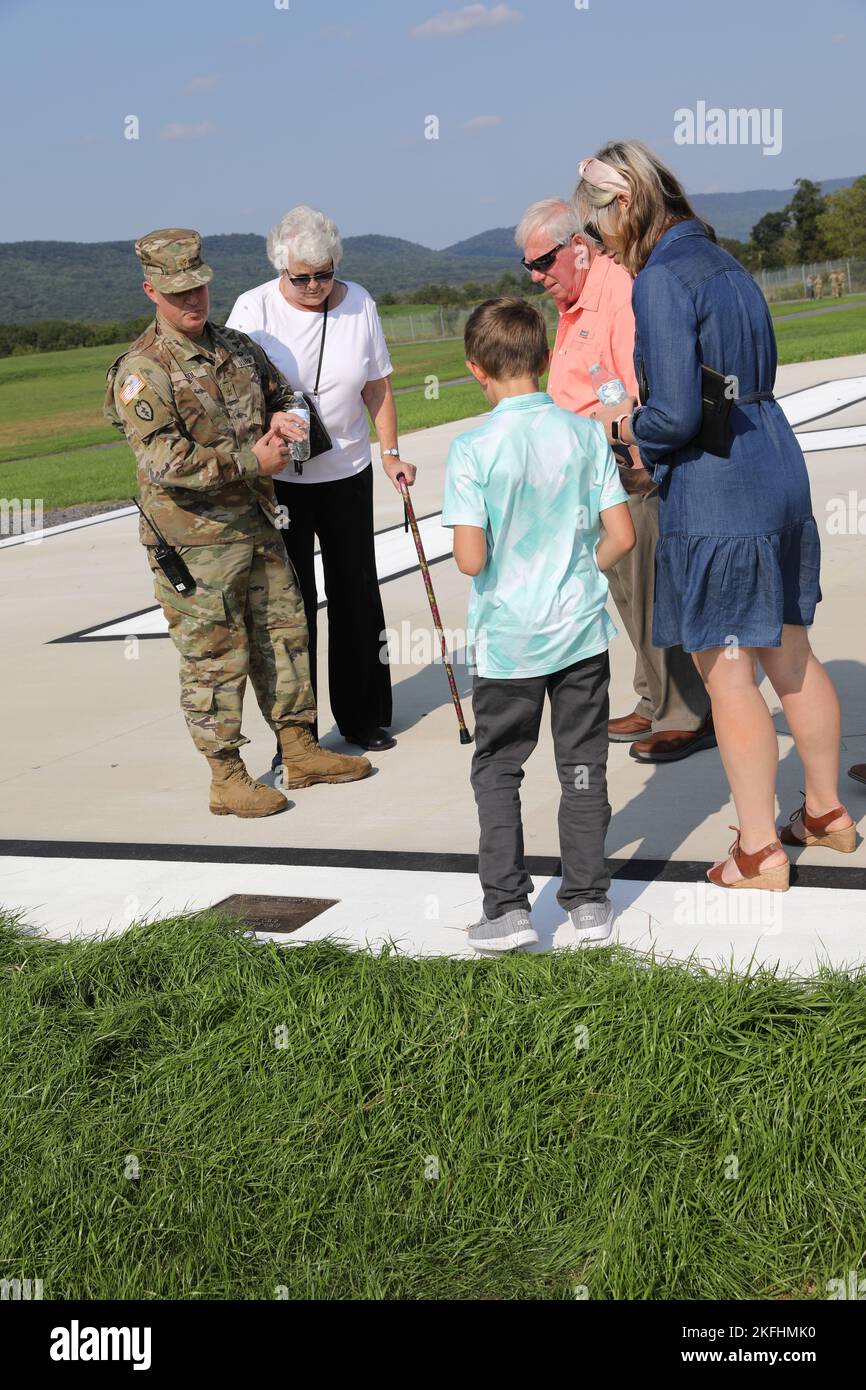 A new helicopter training landing pad at Muir Army Airfield is ...