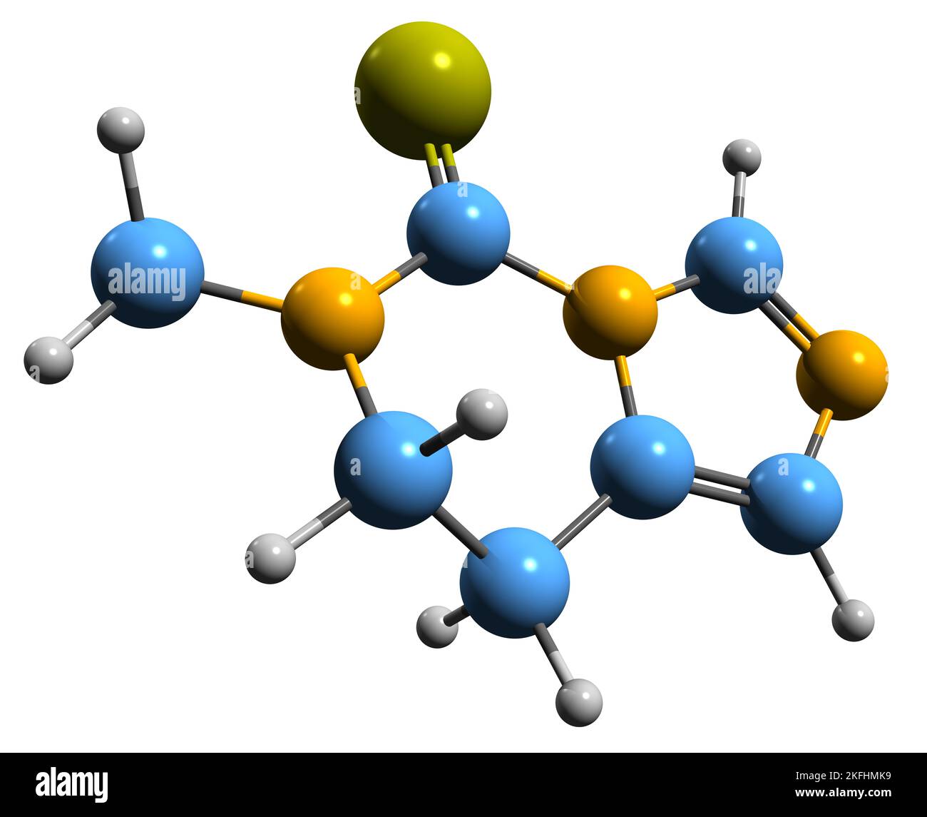 3D image of zolotidine skeletal formula - molecular chemical structure ...