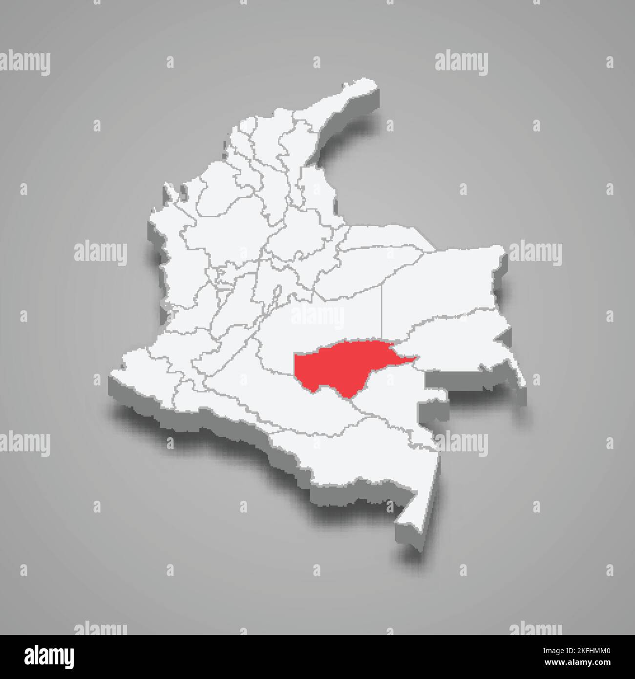 Guaviare vector outline map hi-res stock photography and images - Alamy