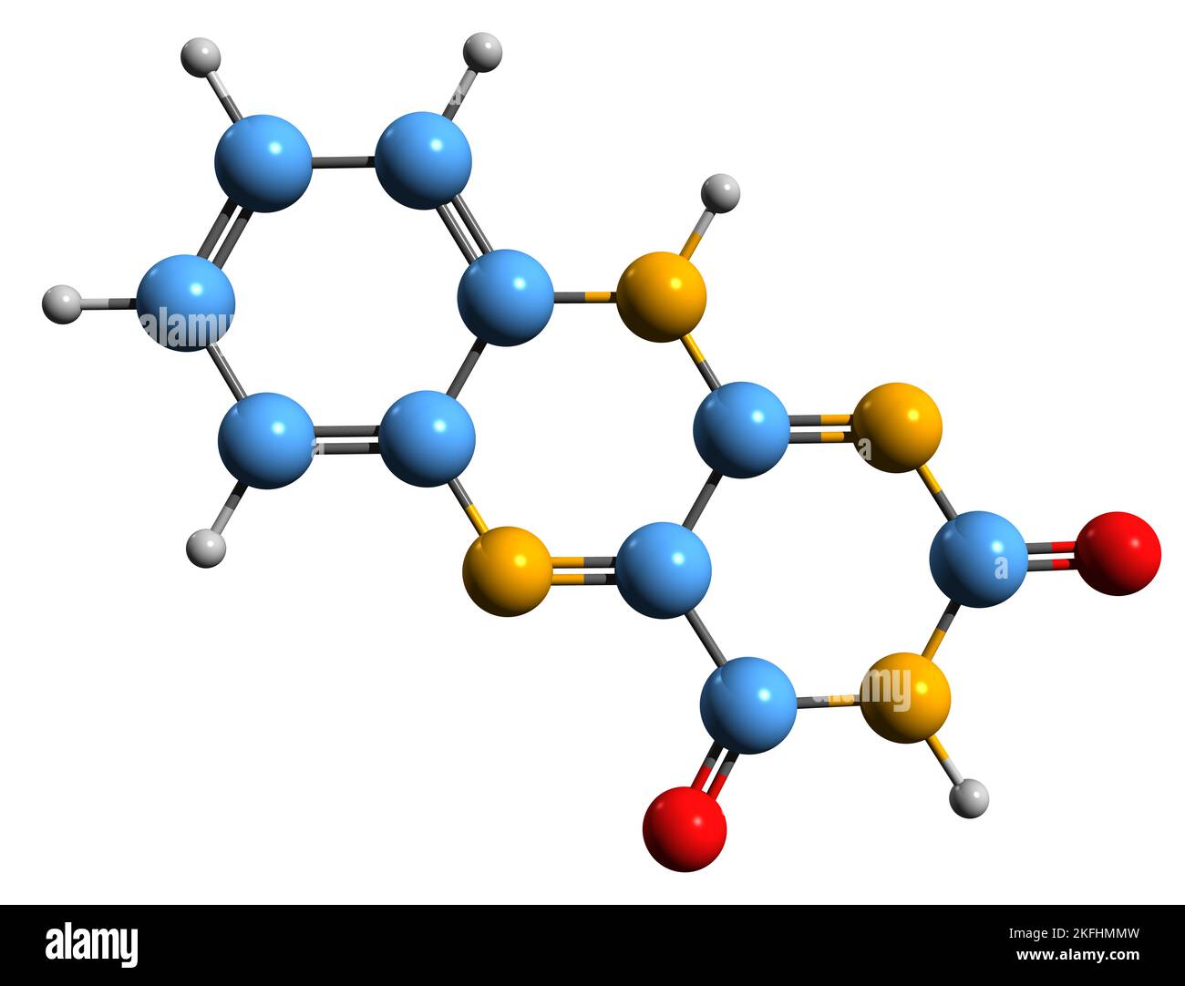 3D image of isoalloxanthin skeletal formula - molecular chemical ...