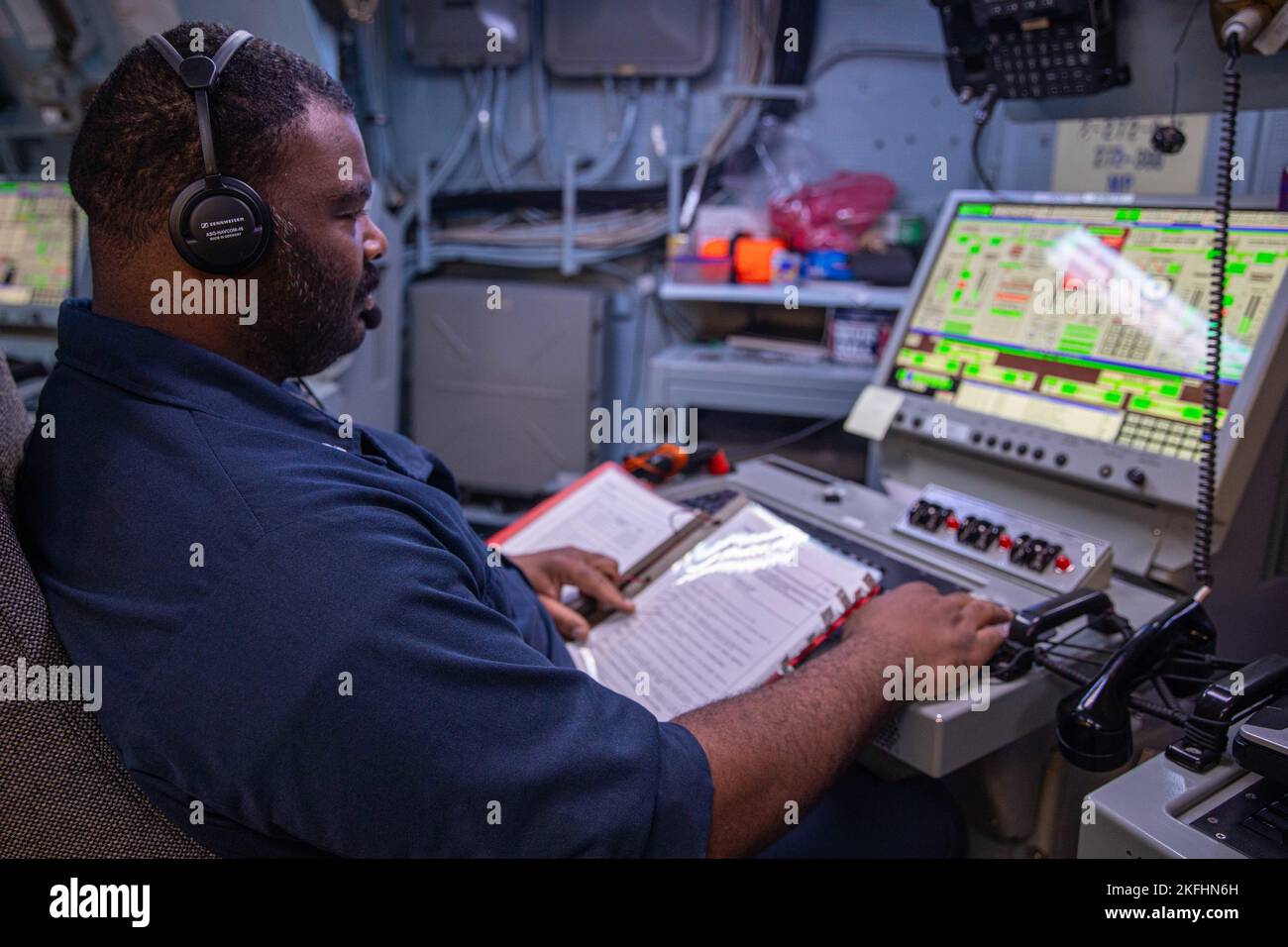 PHILIPPINE SEA (Sept. 17, 2022) Damage Controlman 1st Class Willie ...