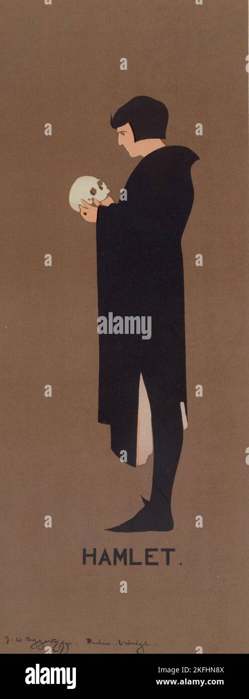 Affiche anglaise pour le drame de "Hamlet", c1898. [Publisher ...