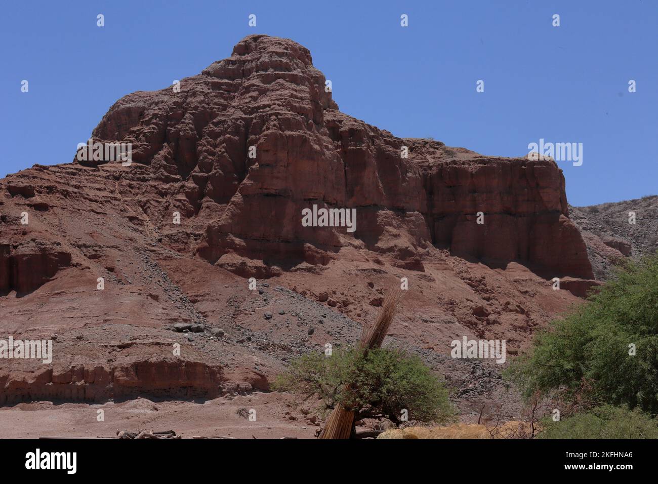 Mountains view on route 40, between Cachi and Cafayate, in northern ...
