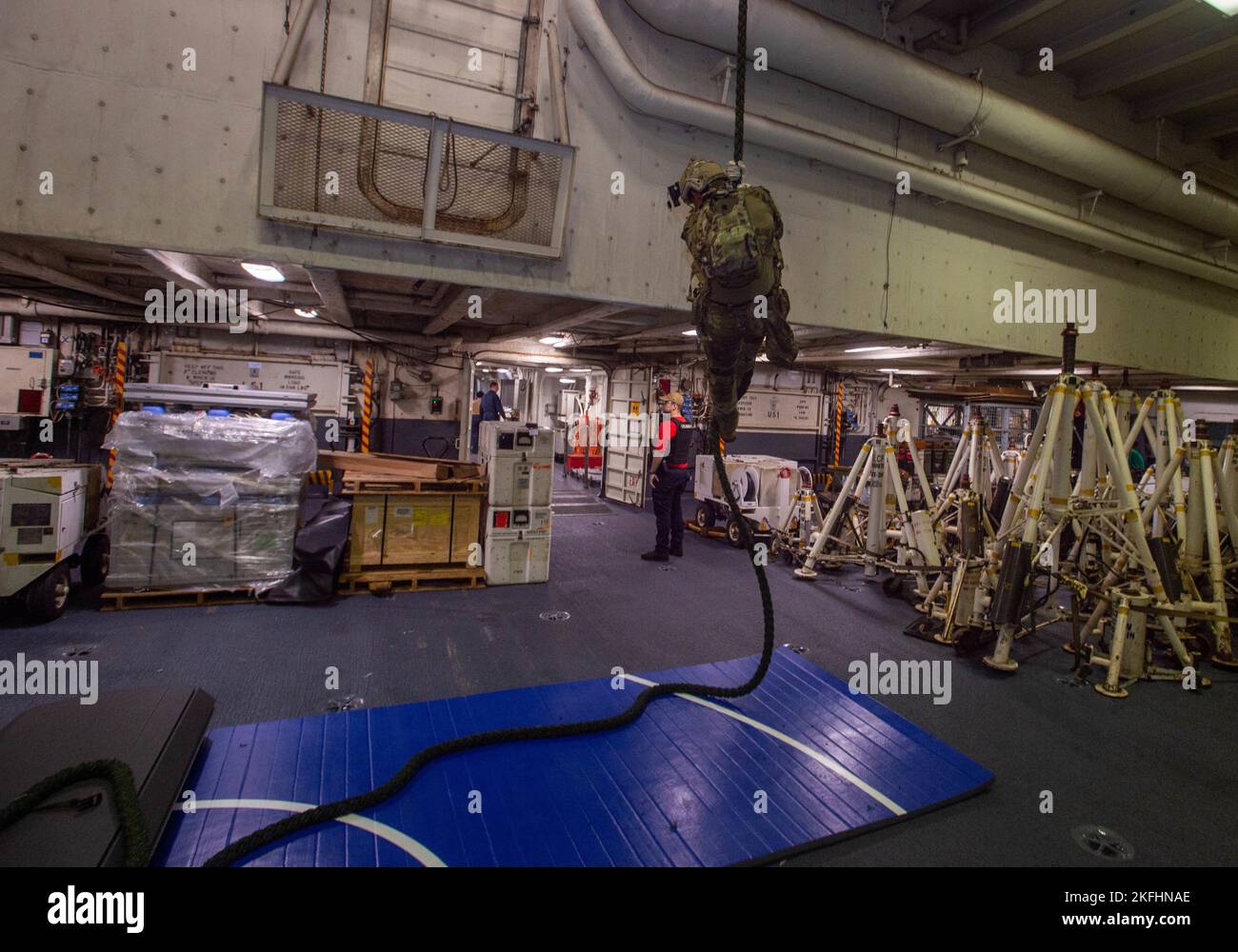 220917-N-JO823-1054 PACIFIC OCEAN (Sept. 17, 2022) A Sailor assigned to ...