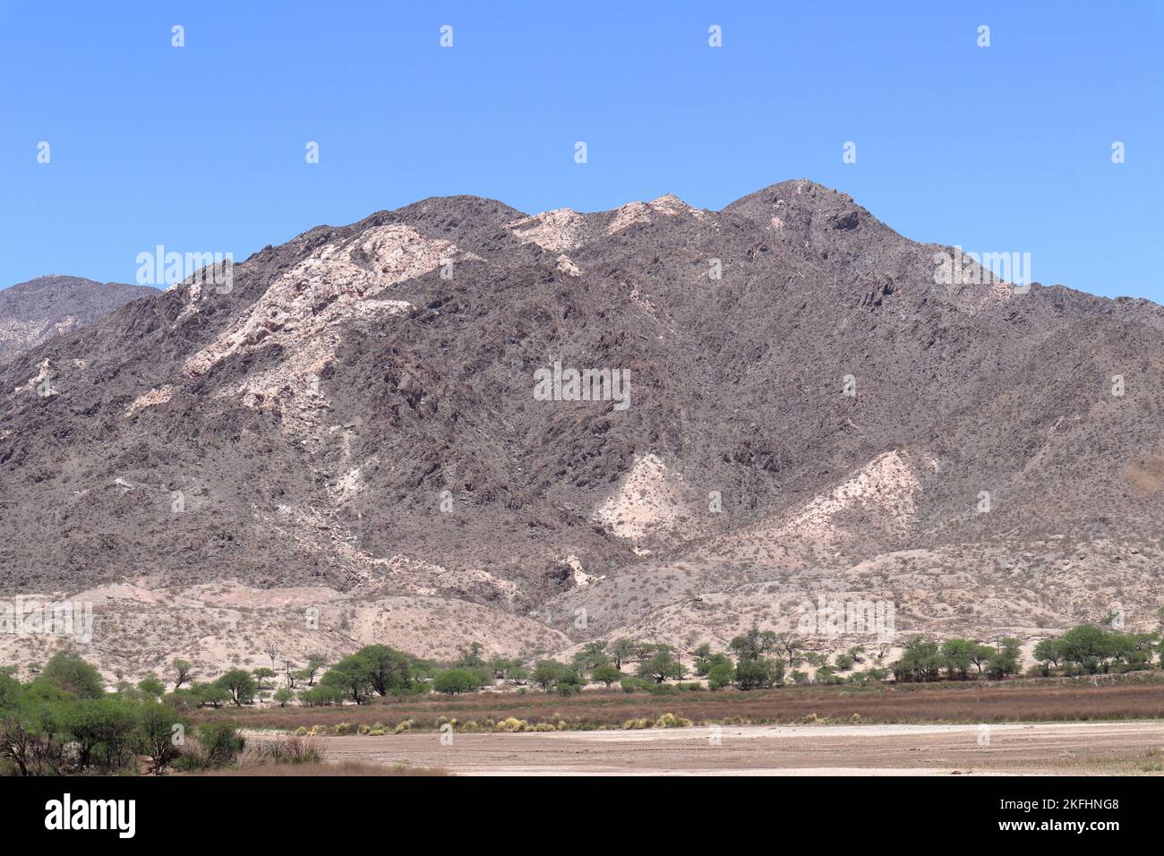 Mountains view on route 40, between Cachi and Cafayate, in northern ...