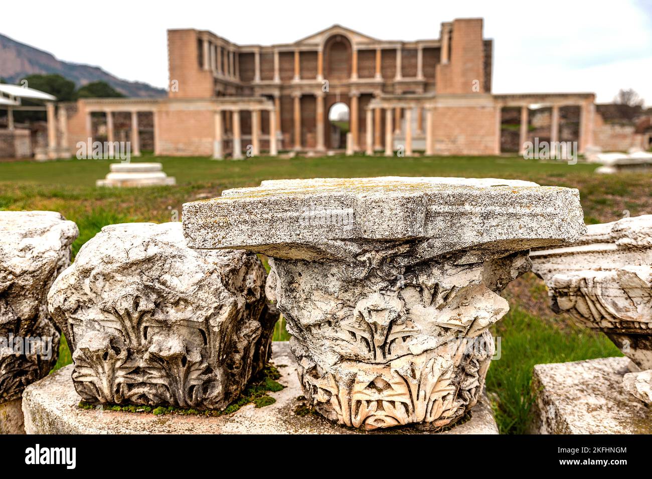 the structures of the rich Lydian city that have survived to the ...