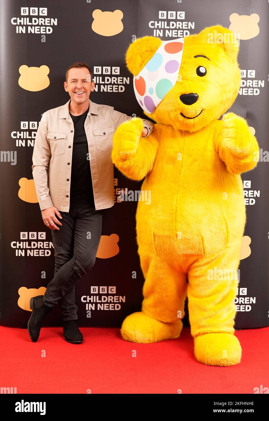 Scott Mills at the BBC Children In Need telethon at BBC Studios in ...