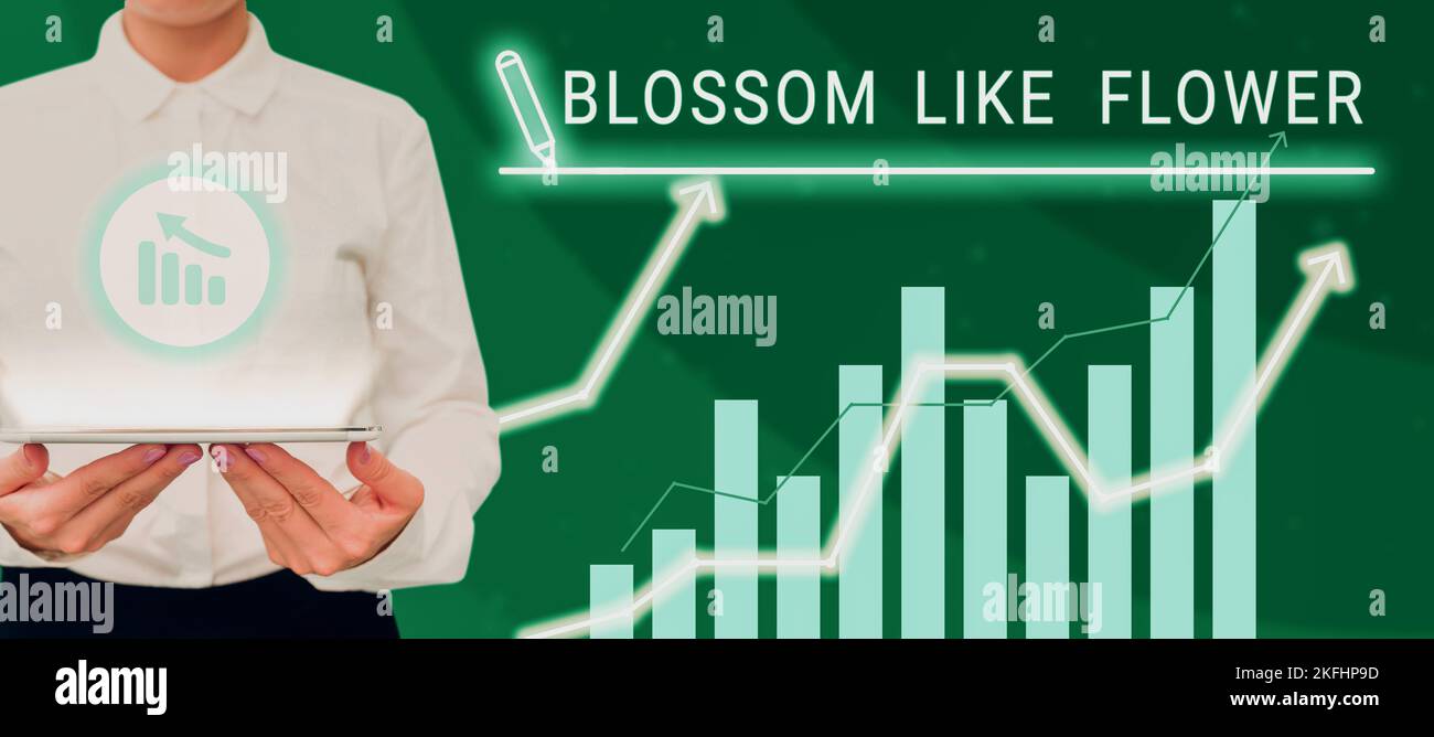 Conceptual display Blossom Like Flower, Concept meaning person with ... Conceptual display Blossom Like Flower, Concept meaning person with ...