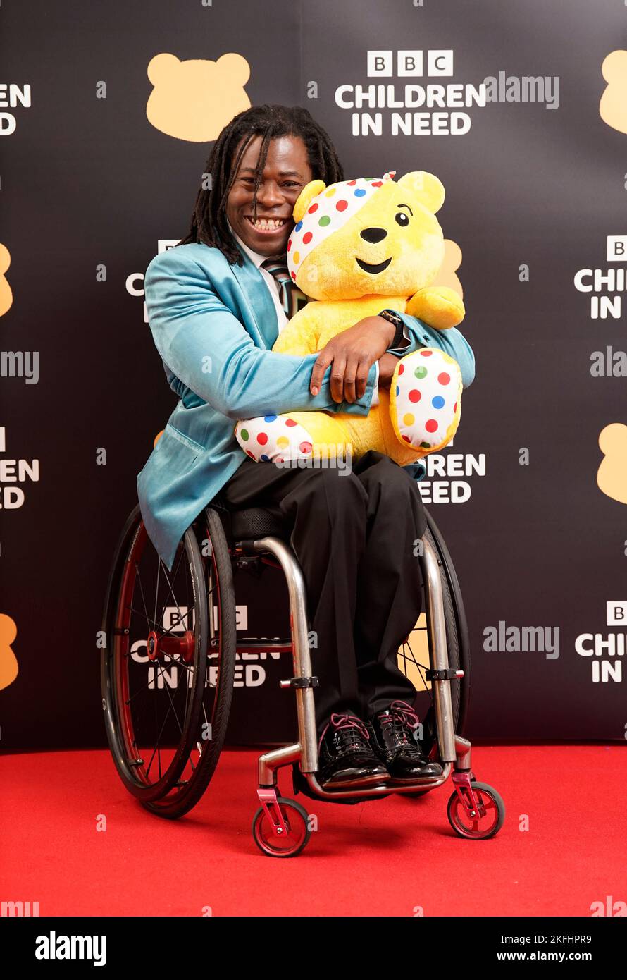 Ade Adepitan at the BBC Children In Need telethon at BBC Studios in ...