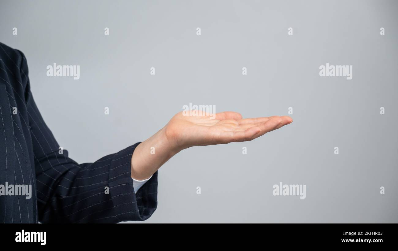 Female hand palm side close up hi-res stock photography and images - Alamy