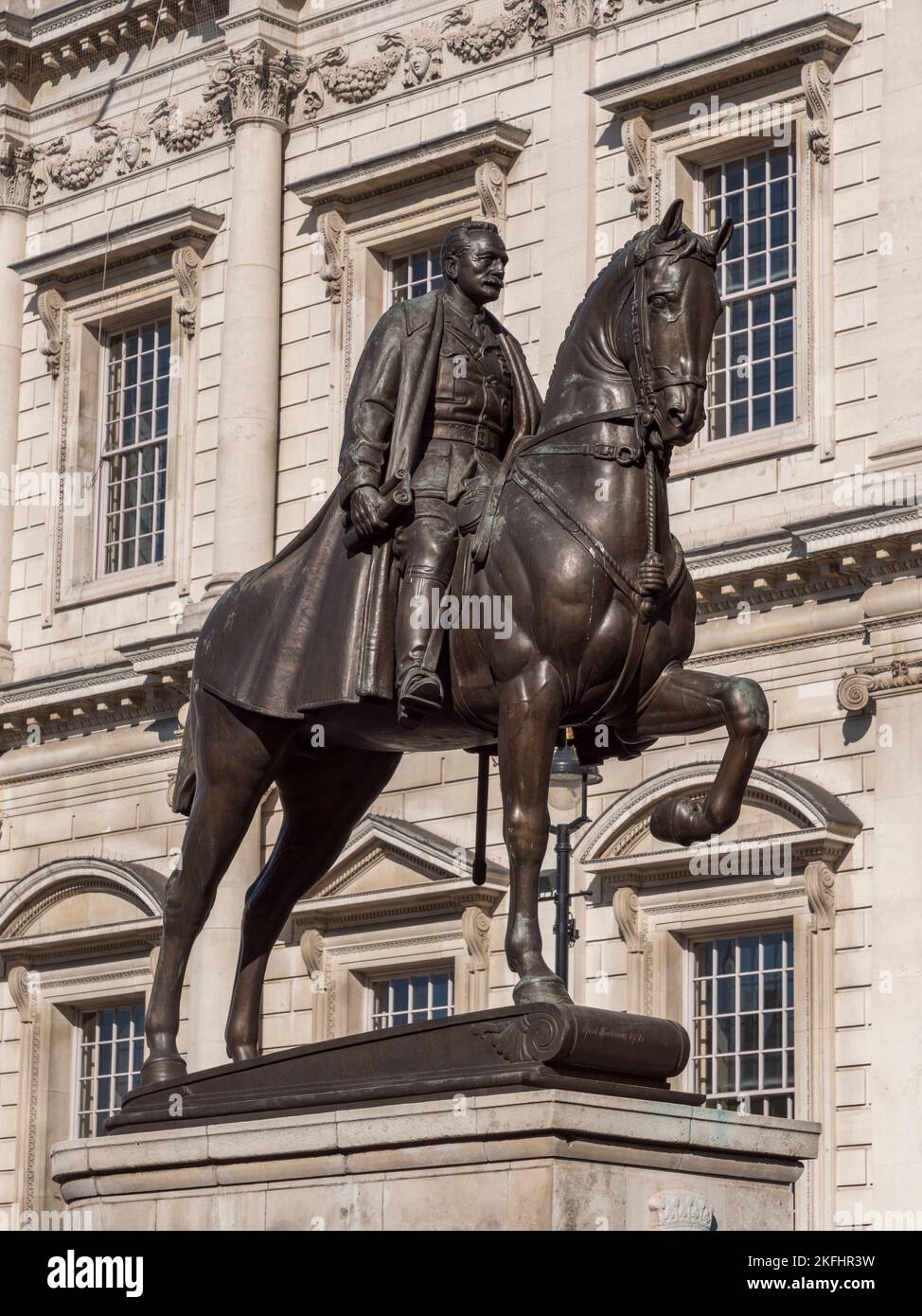 Statue of Field Marshal Earl Haig Memorial in Whitehall, London, UK ...