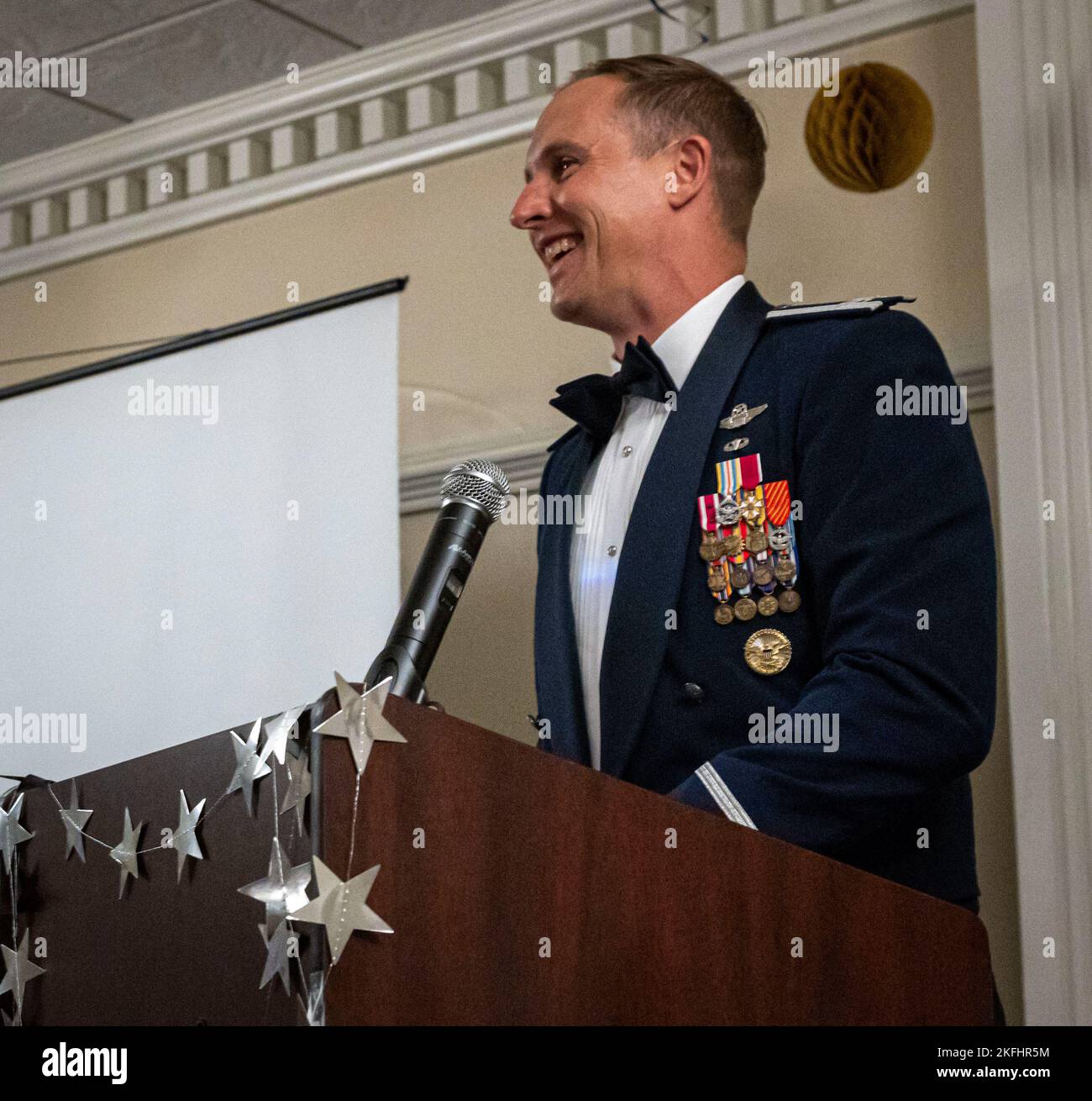 Col. Lucas Teel, 4th Fighter Wing commander, speaks about the Air Force ...