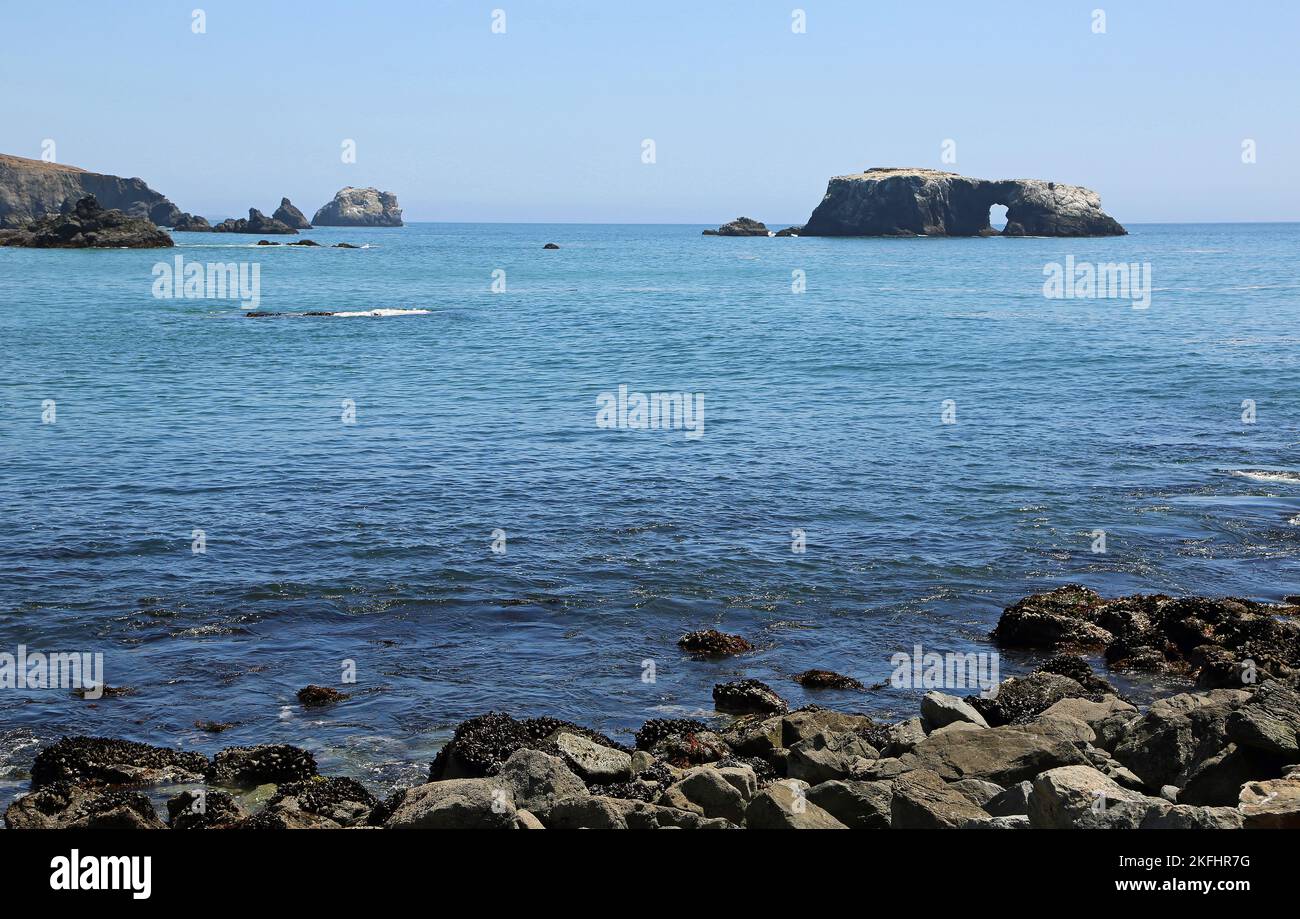 Arched Rock from Whale Point - California Stock Photo - Alamy
