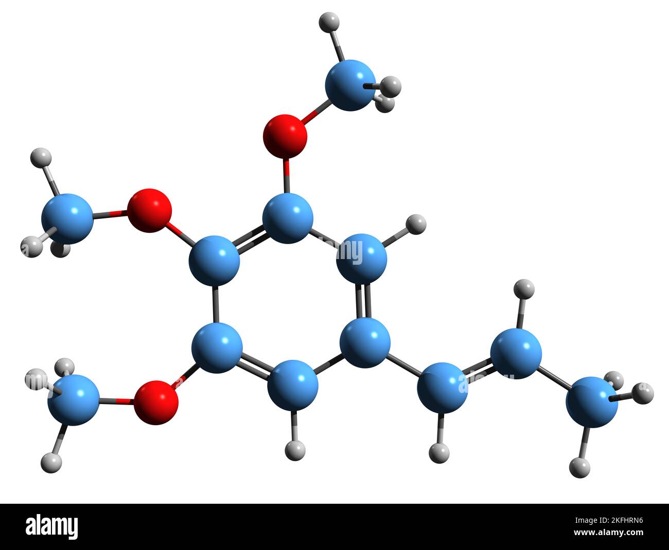 3D image of isoelemycin skeletal formula - molecular chemical structure ...