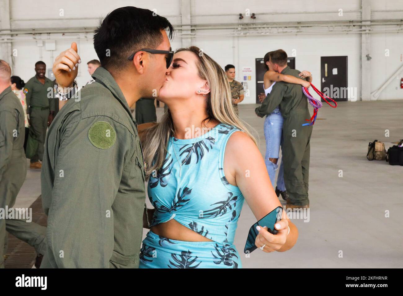 U.S. Marine Corps Capt. Jay Caluna, an MV-22 Osprey pilot, Marine Medium Tiltrotor Squadron 268 ...