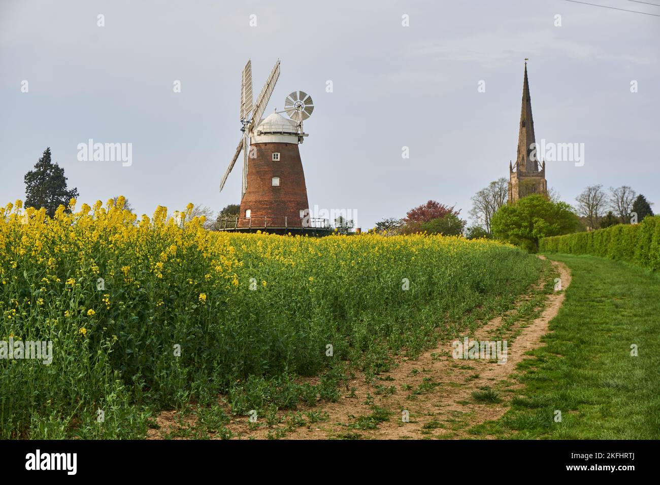 John Webb's Windmill or Lowe’s Mill and the spire of Saint John the ...