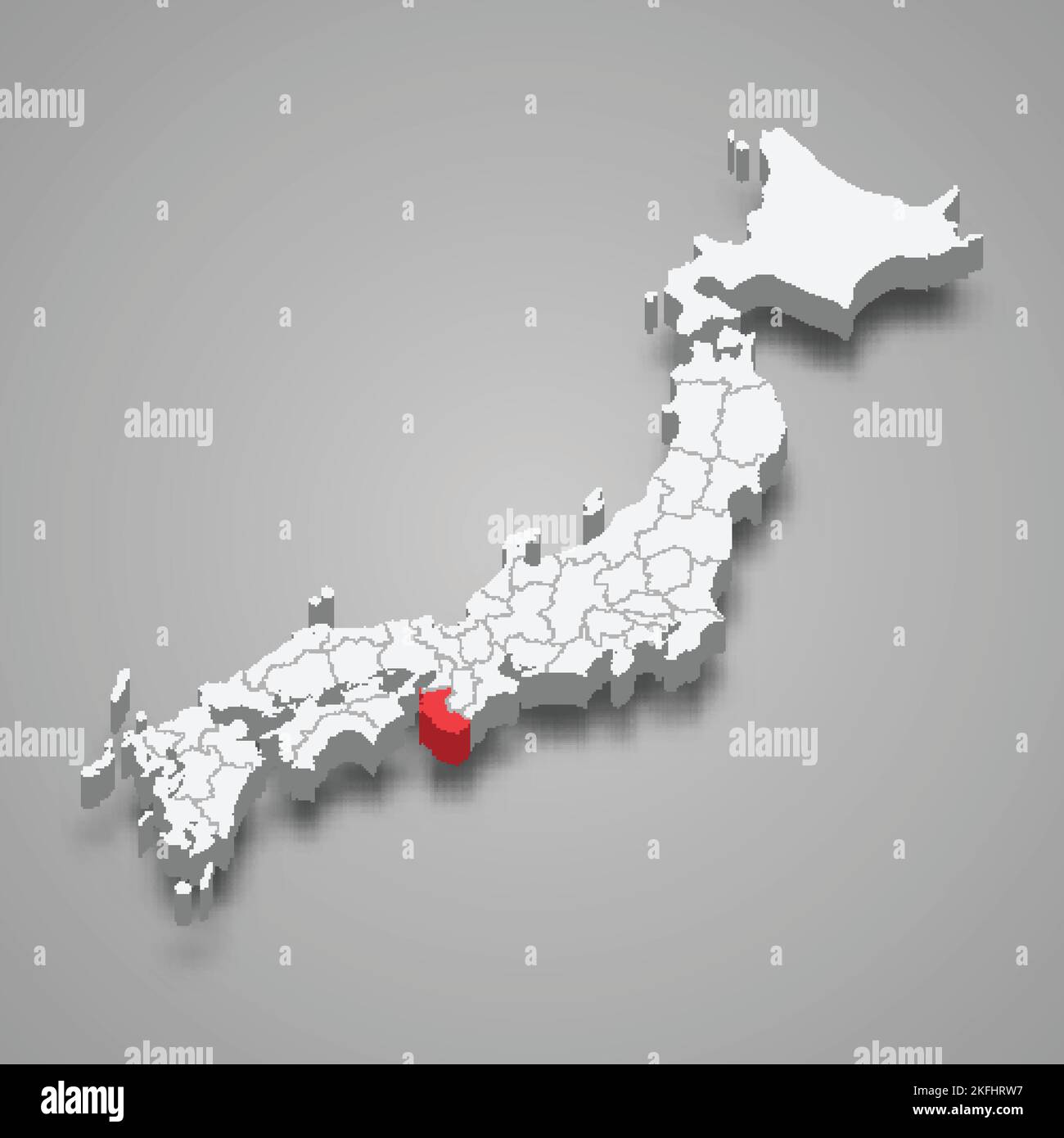 Map of wakayama hi-res stock photography and images - Alamy
