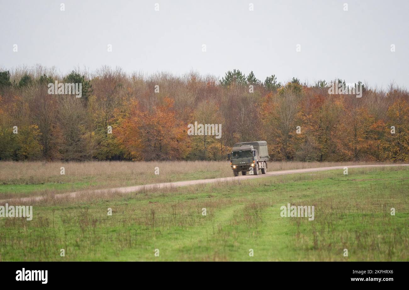 British army MAN SV 4x4 logistics lorry in action Stock Photo - Alamy