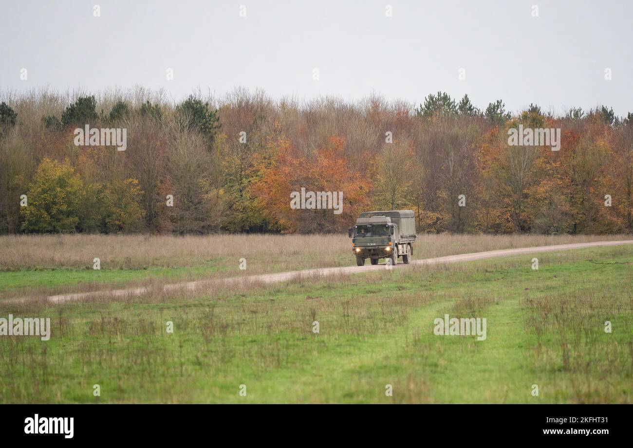 British army MAN SV 4x4 logistics lorry in action Stock Photo - Alamy