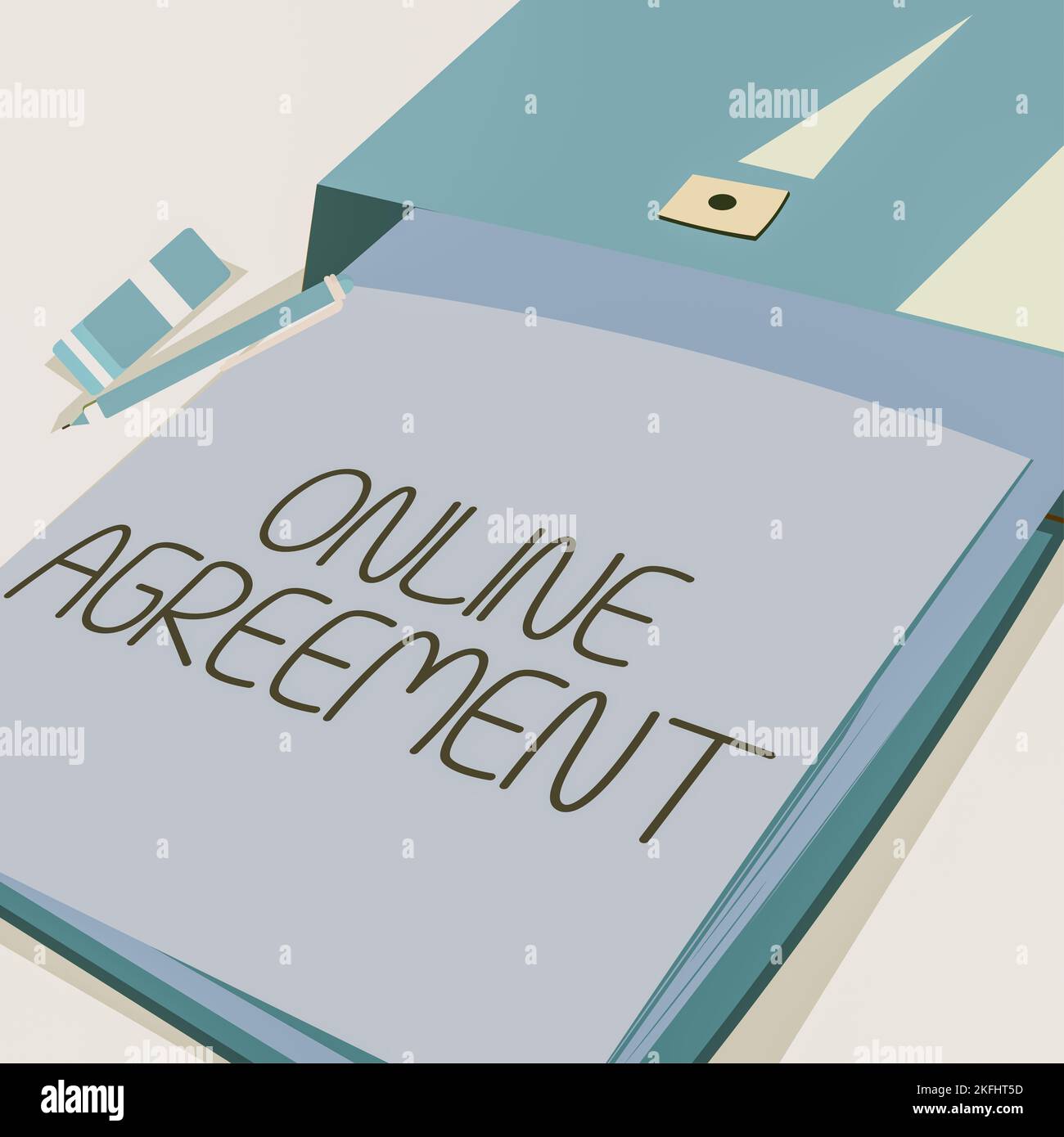 Writing displaying text Online Agreement, Business overview contracts ...