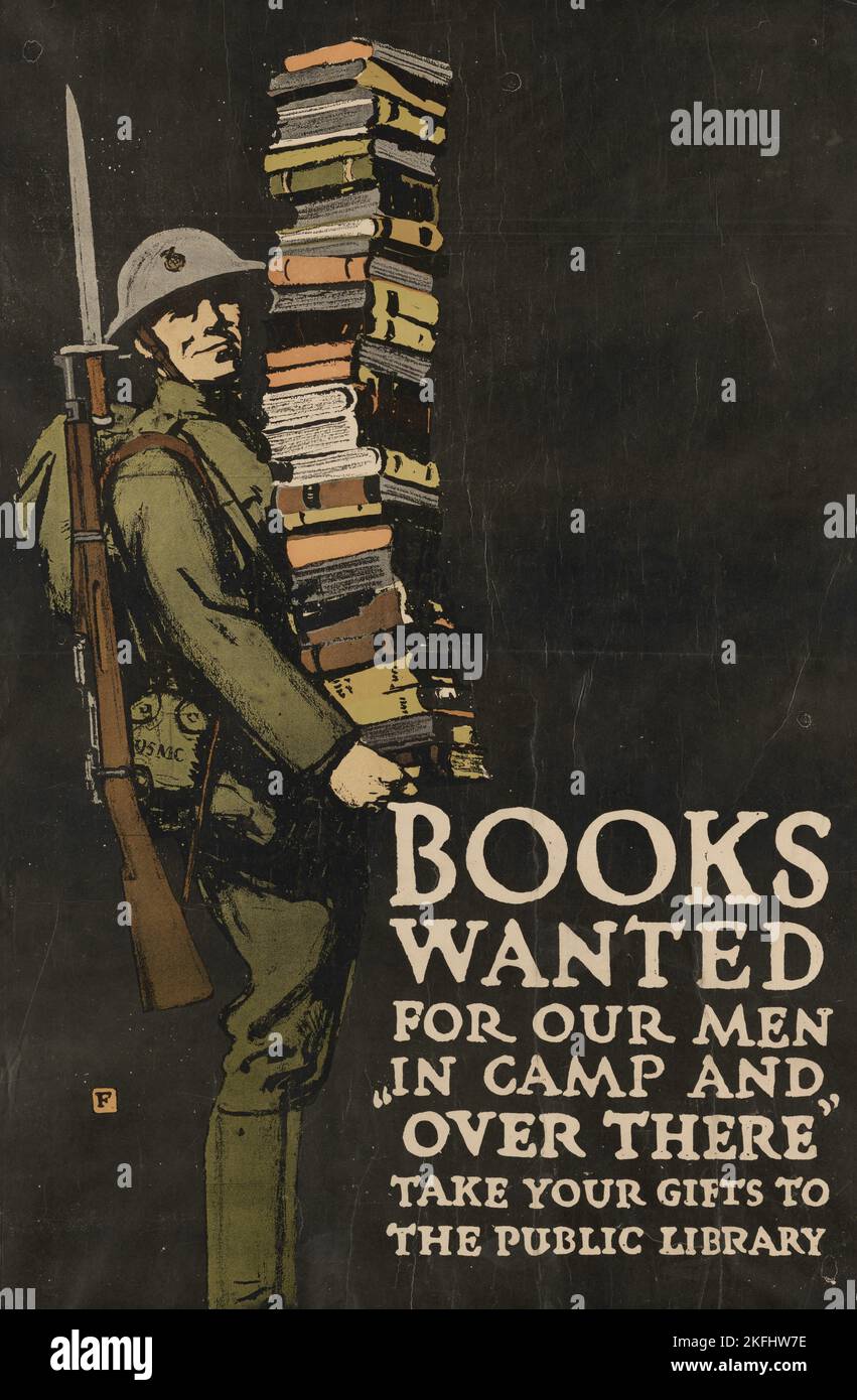 Books Wanted for Our Men in Camp and Over There..., [Recto], 1918 ...