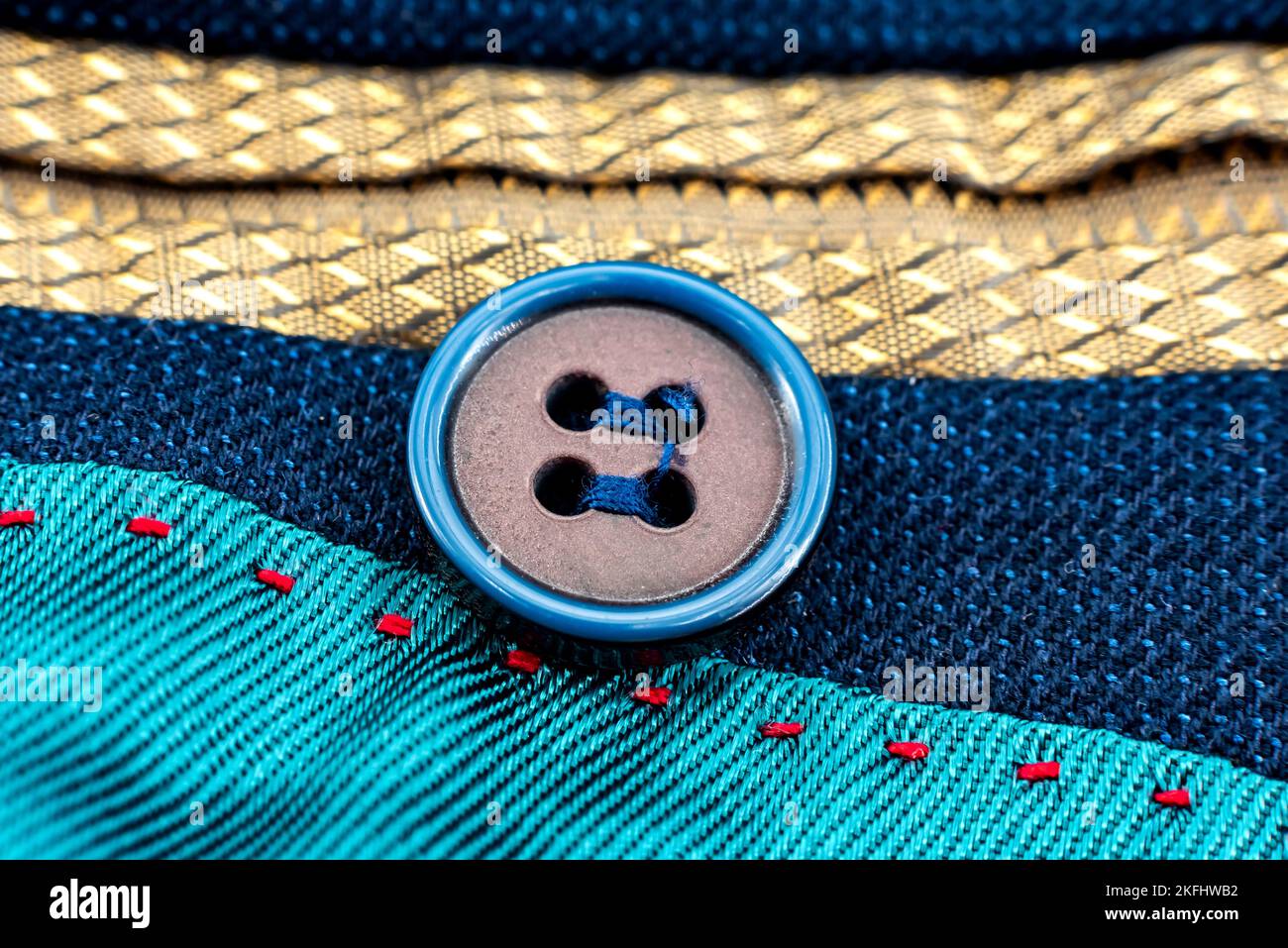 Buttons on the pocket of a man's jacket. Button close-up. Pocket Stock ...