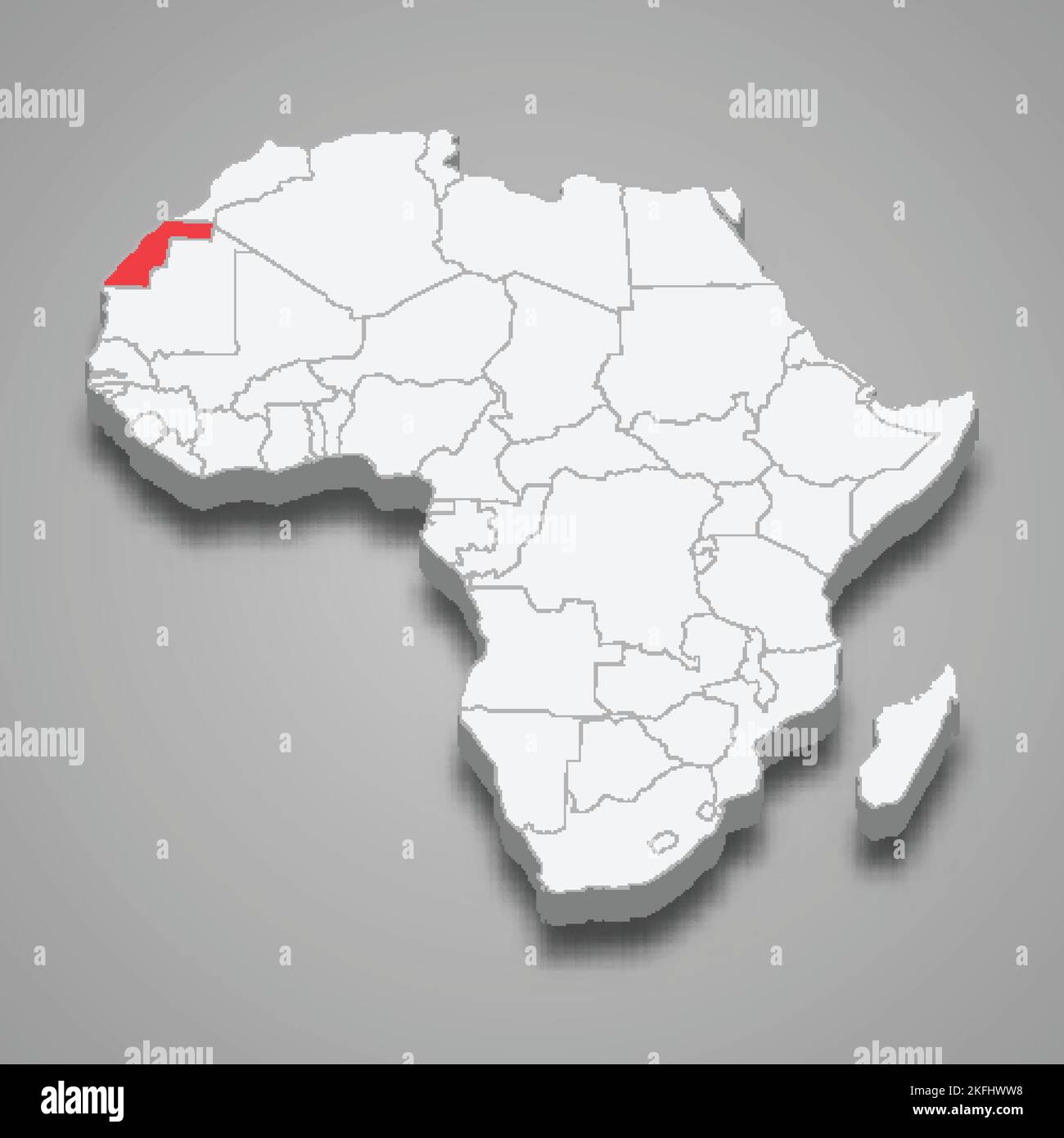 African sub sahara map hi-res stock photography and images - Alamy