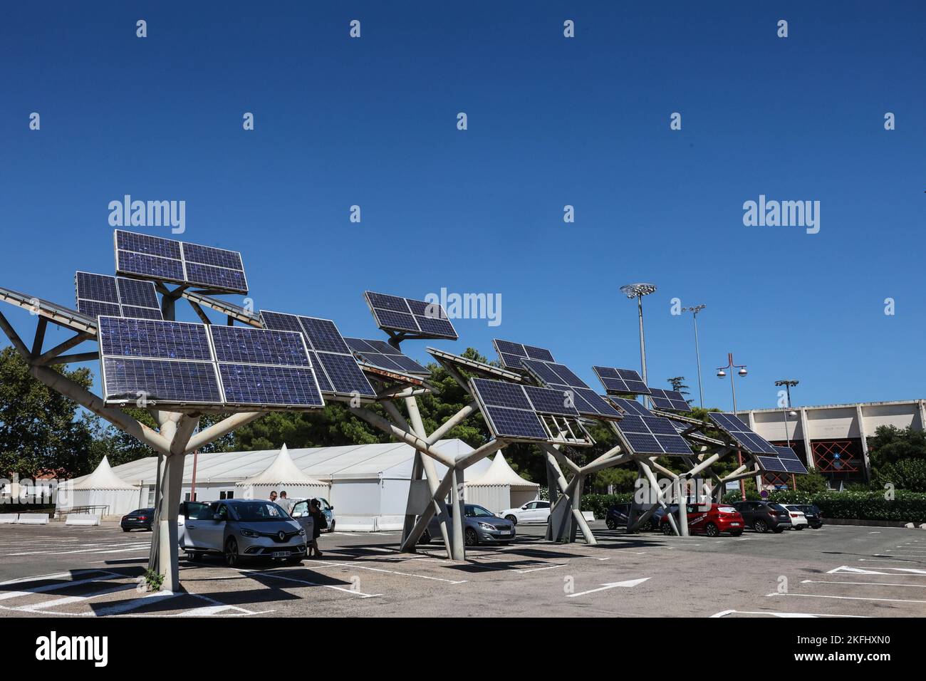 Solar energy park france hi-res stock photography and images - Alamy
