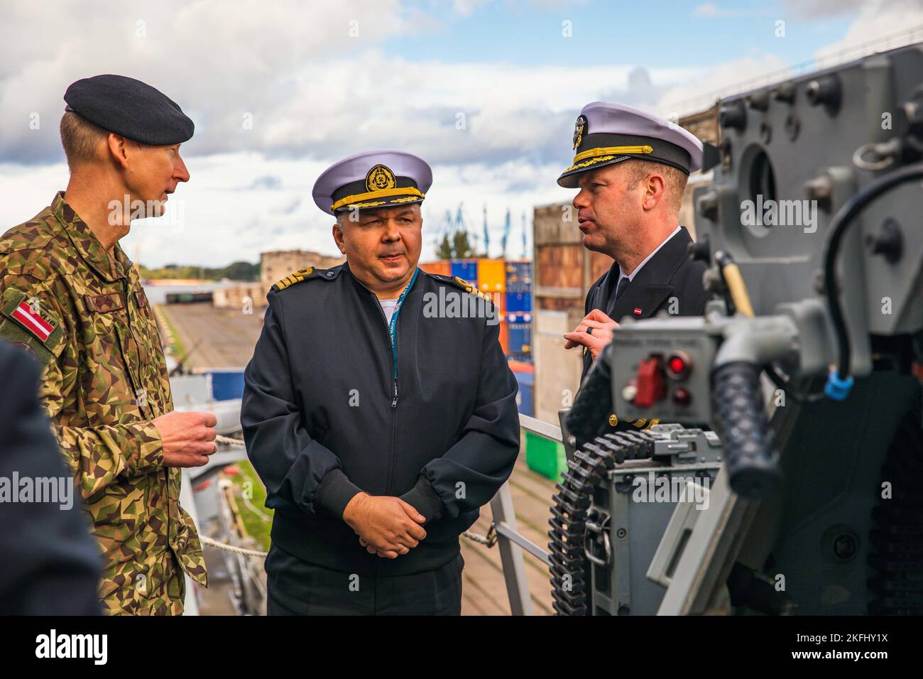 220917-N-GF955-1224 RIGA, Latvia (Sept. 17, 2022) From left, Col ...