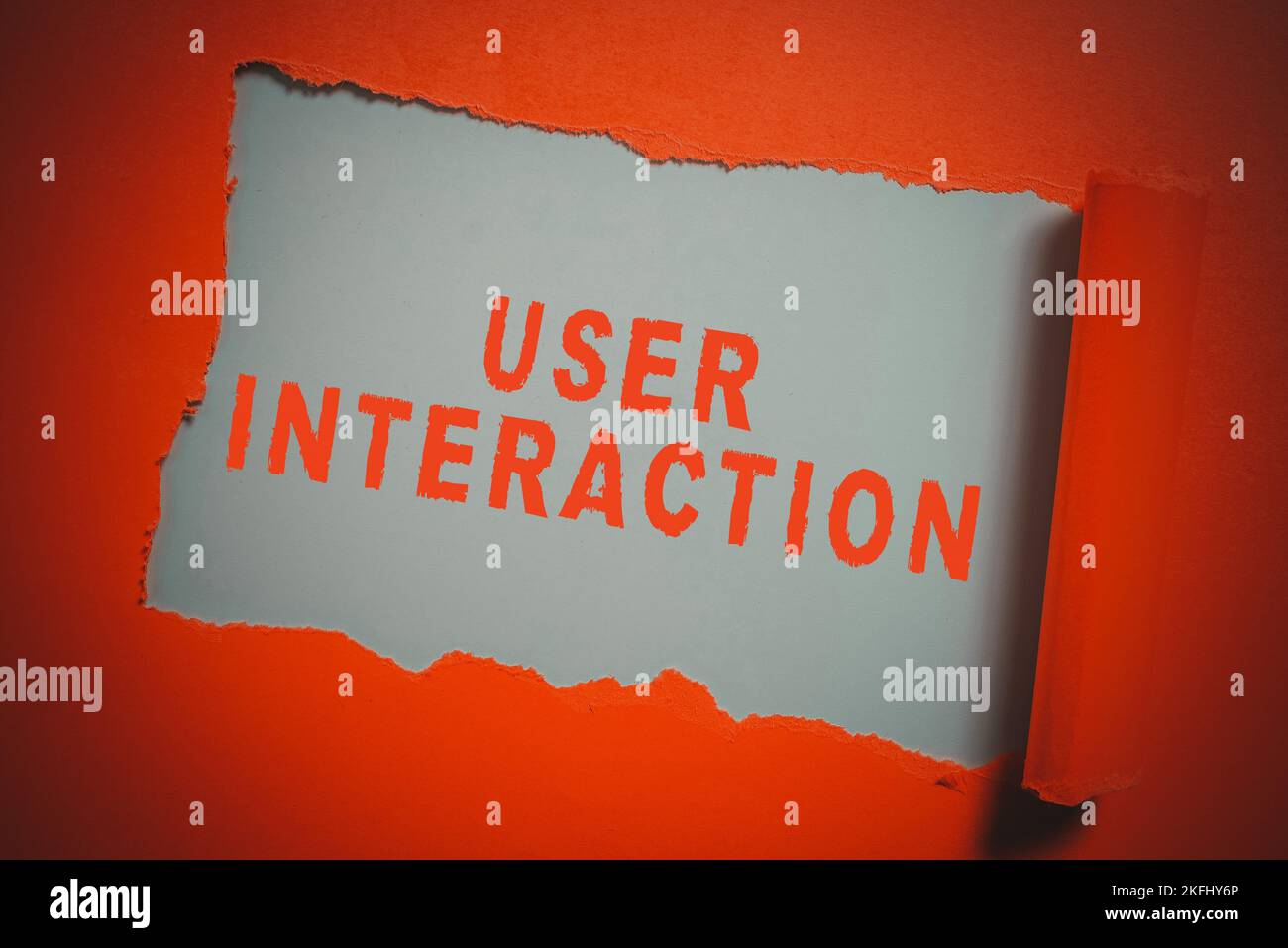 Text showing inspiration User Interaction, Conceptual photo how the ...