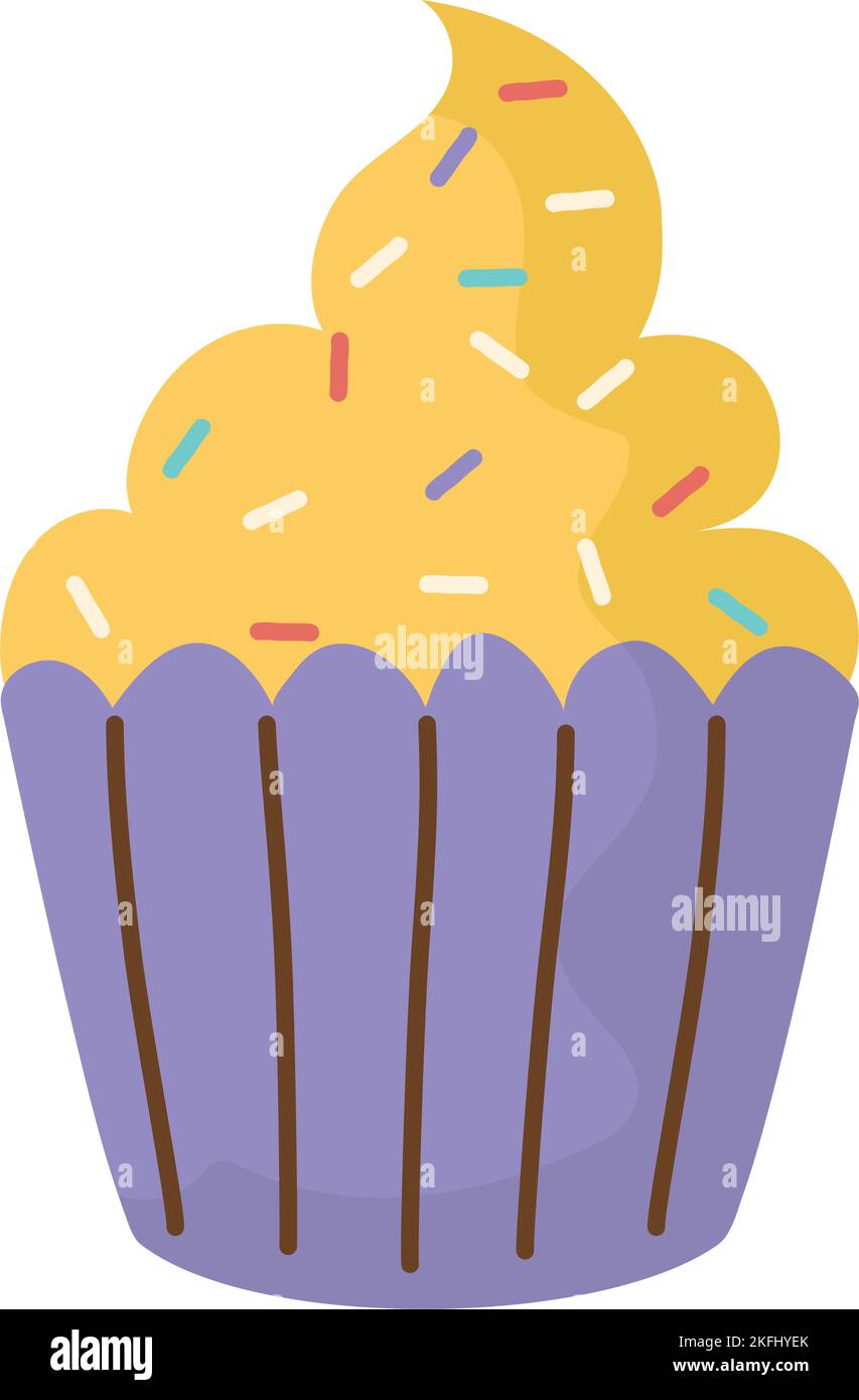 yellow cupcake design Stock Vector Image & Art - Alamy