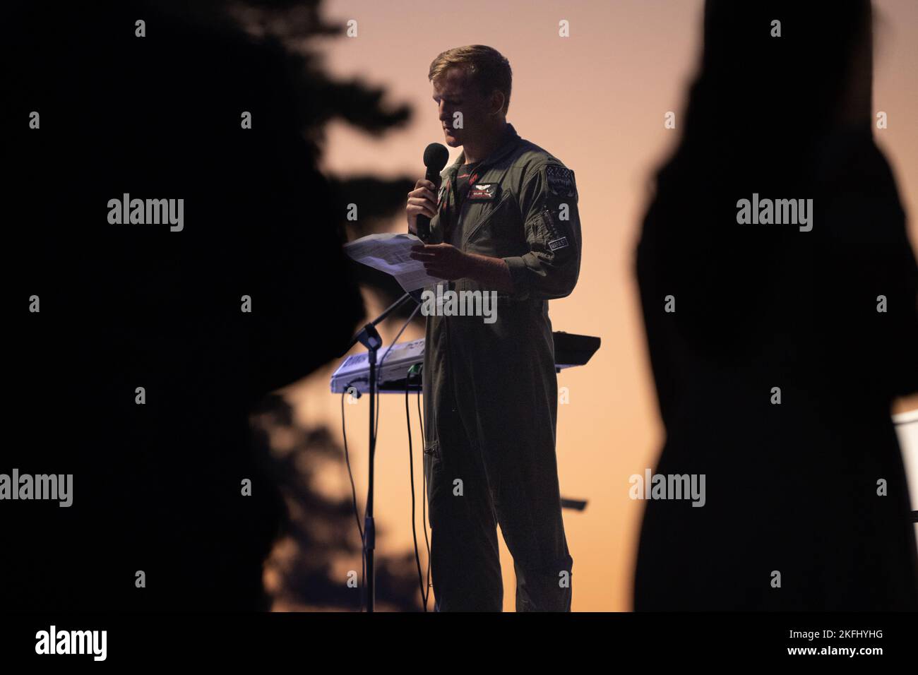 A U.S. Air Force Airman assigned to the 75th Fighter Squadron tells the ...