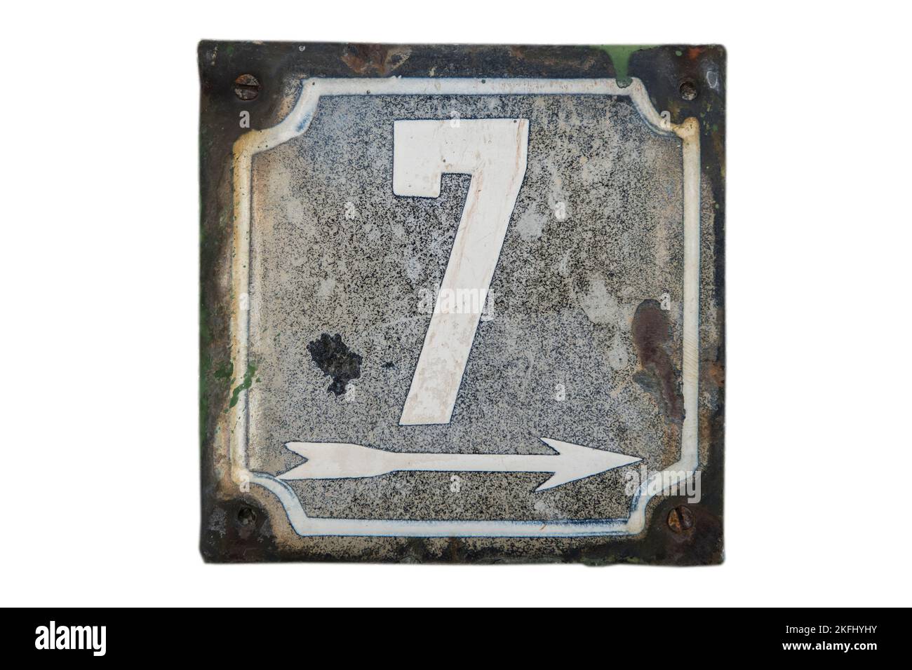 Vintage number 7 building Cut Out Stock Images & Pictures - Alamy