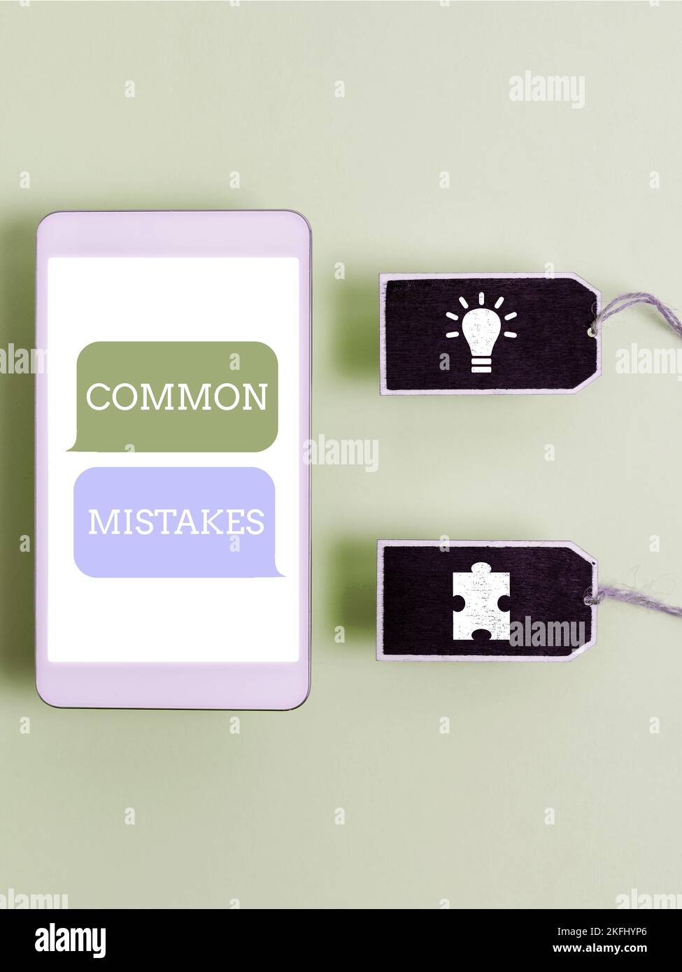 Hand writing sign Common Mistakes, Concept meaning actions that are ...