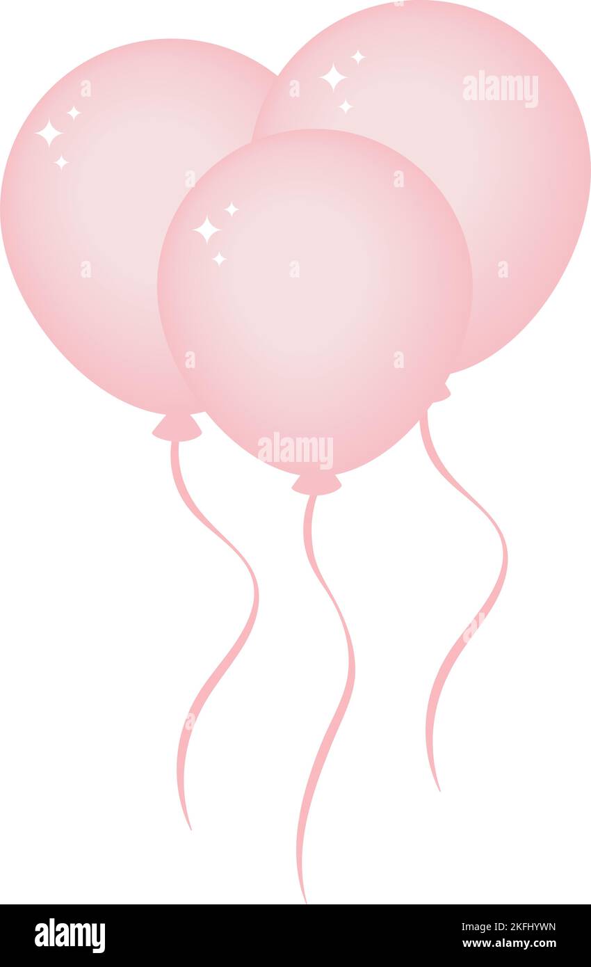 pink balloons design Stock Vector Image & Art - Alamy