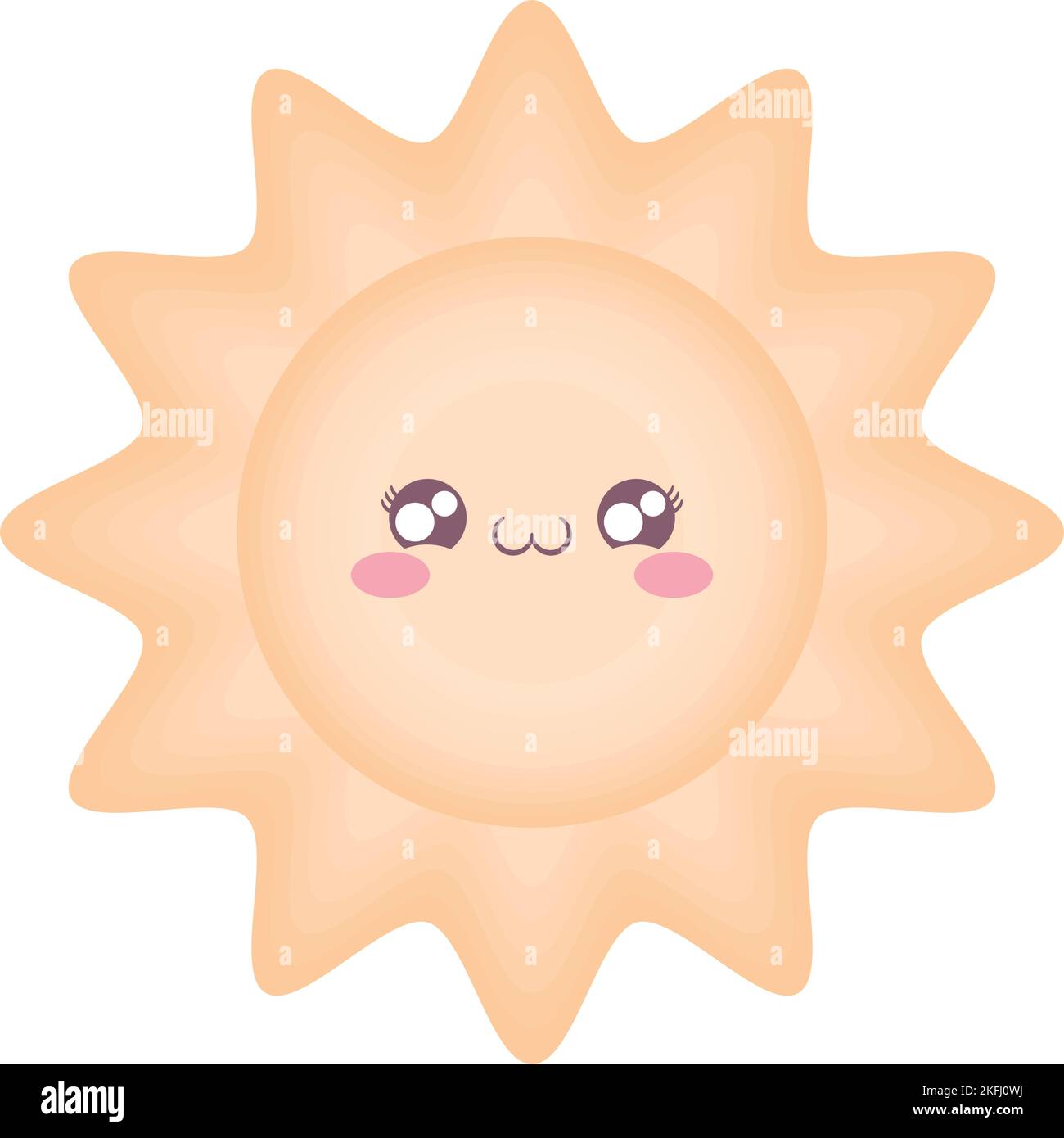 kawaii sun design Stock Vector Image & Art - Alamy