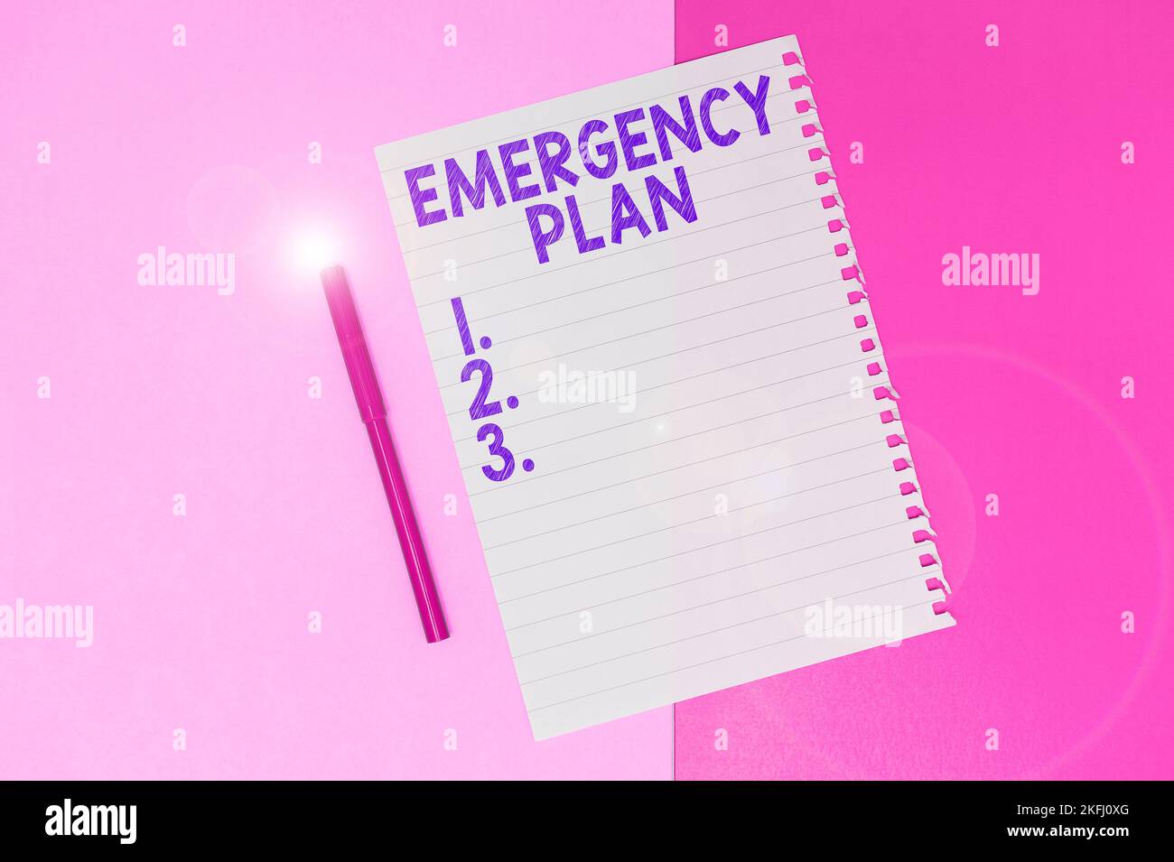 Hand writing sign Emergency Plan, Business overview Procedures for ...