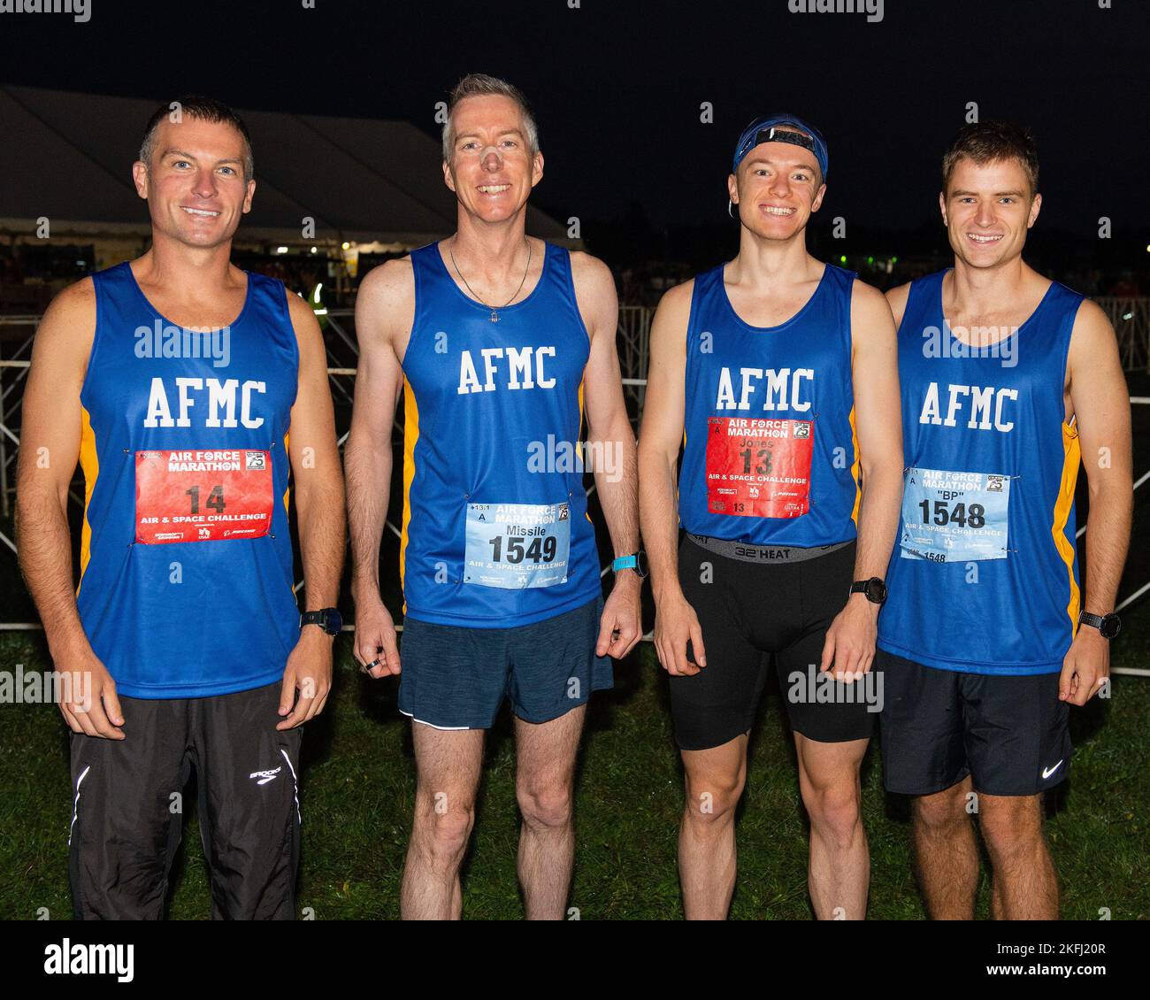 The Air Force Materiel Command Fly! Fight! Win! Challenge team prior to ...
