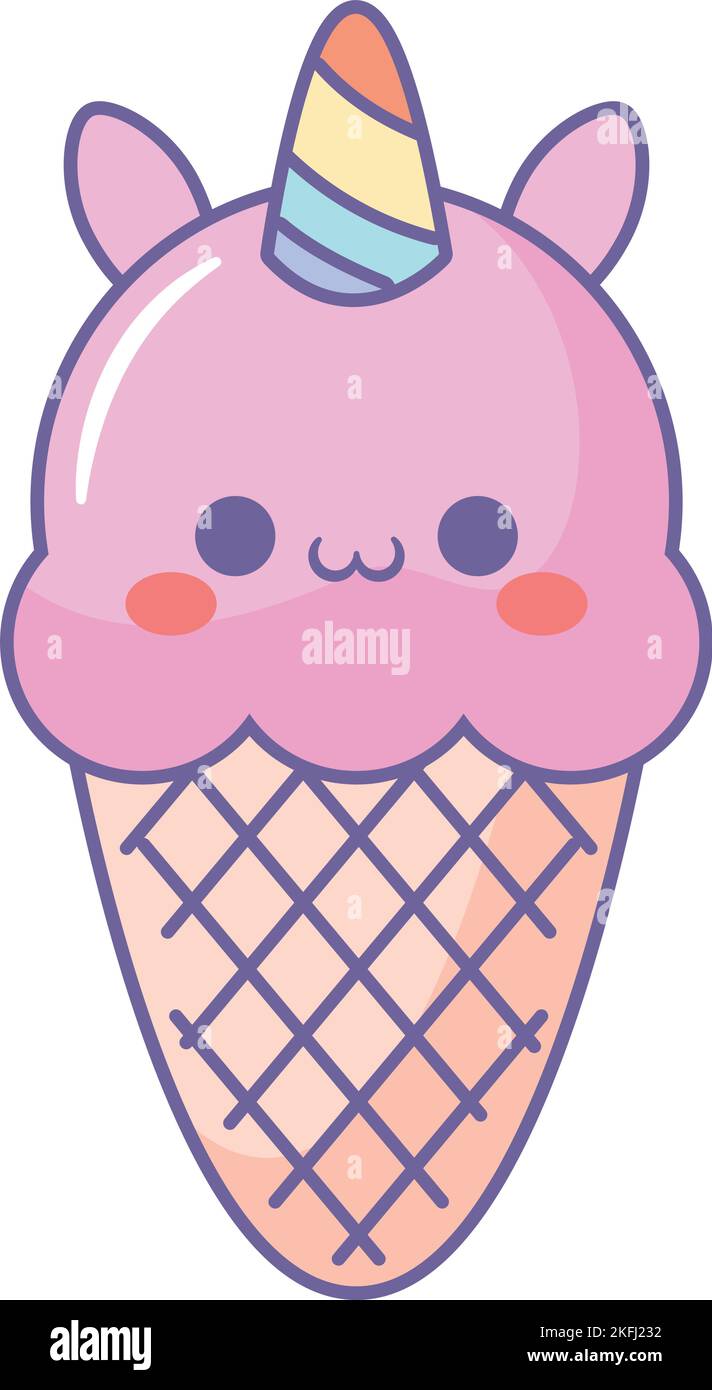 unicorn ice cream Stock Vector Image & Art - Alamy