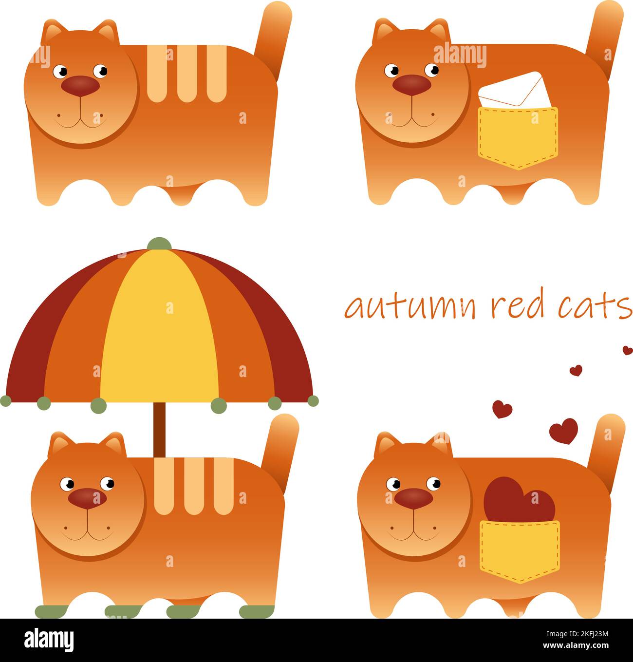 Vector cartoon cats hi-res stock photography and images - Alamy