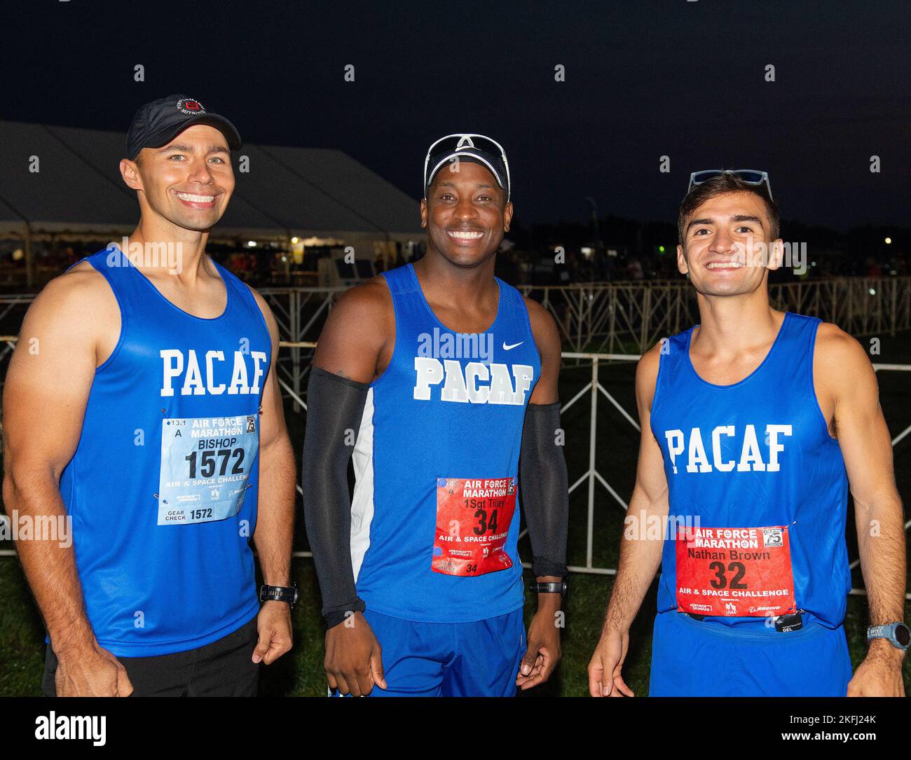 The Pacific Air Forces Fly! Fight! Win! Challenge team prior to the ...